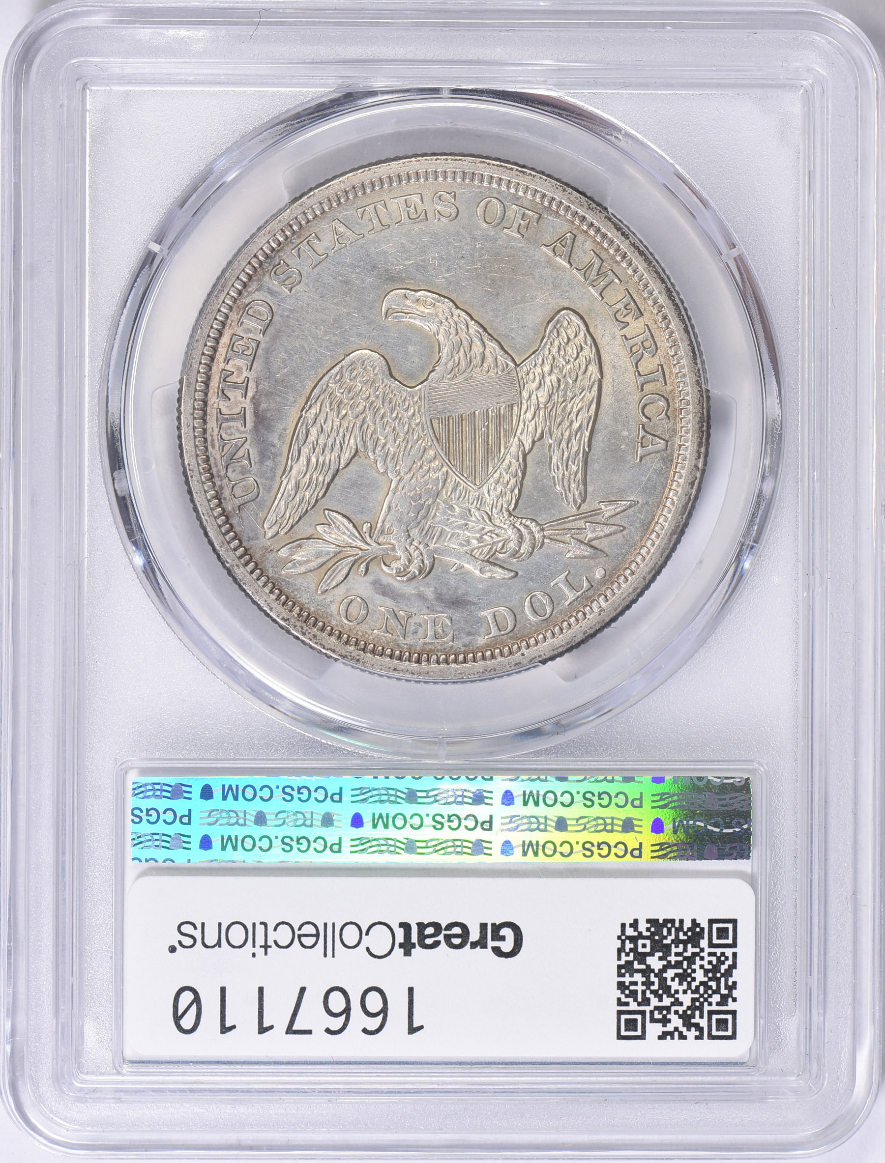 1856 Seated Liberty Silver Dollar OC-1 PCGS Genuine AU Details (Item ...