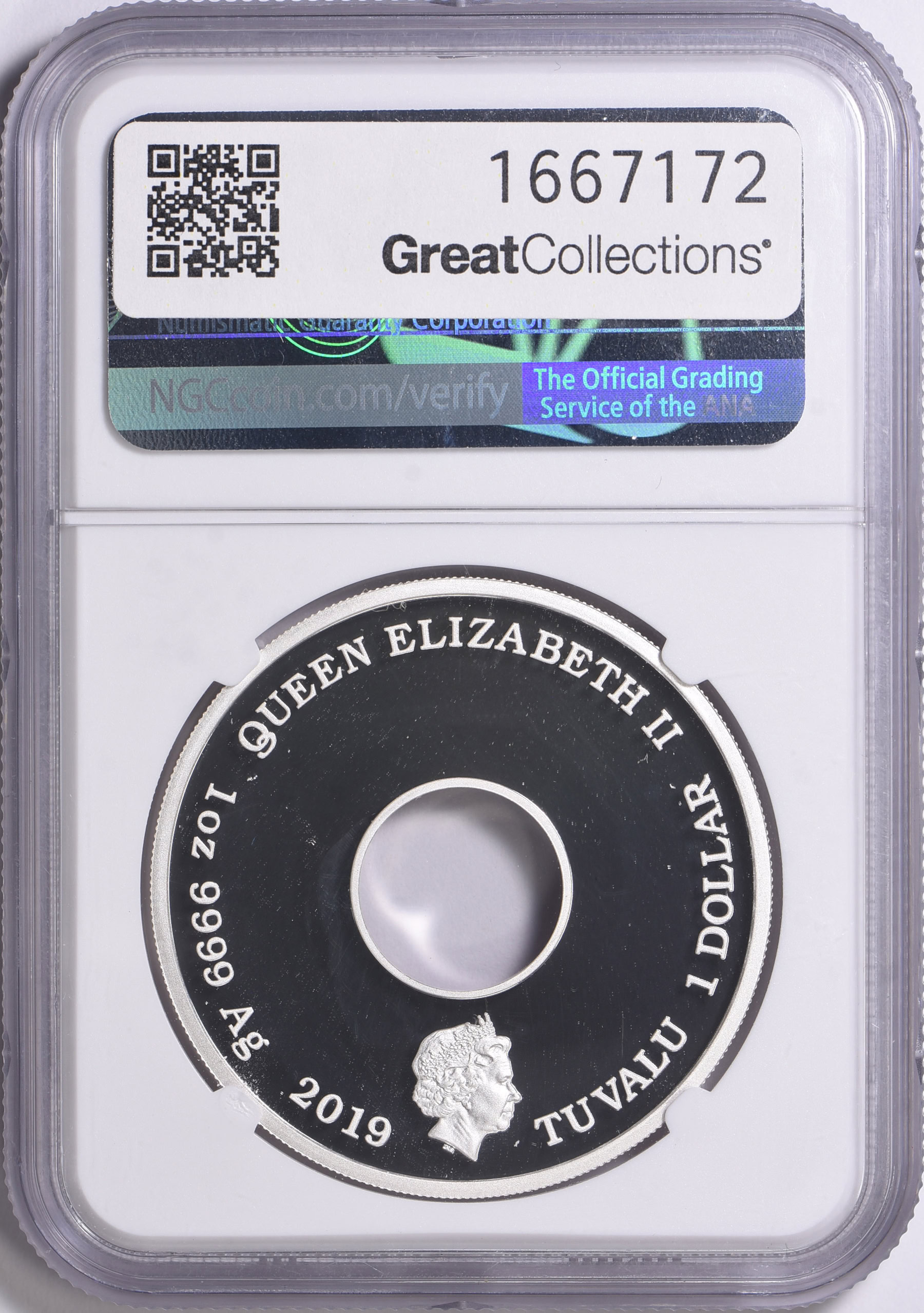 Tuvalu 2019-P S$1 Silver The Simpsons-Donut NGC Proof-69 UC (Item ...