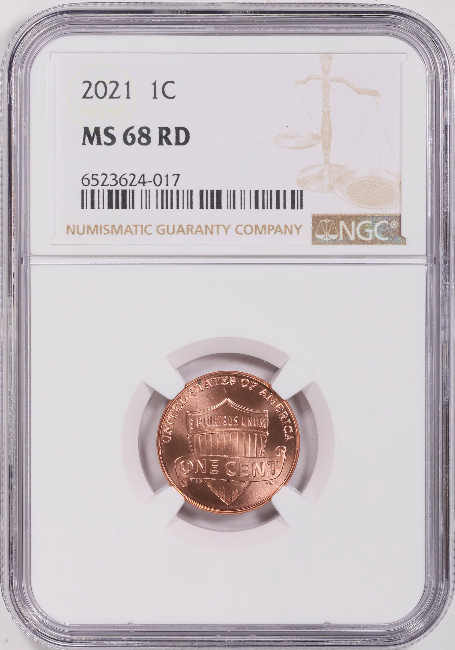 2021 Lincoln Cent Shield NGC MS-68 RD (Item 1667426) | GreatCollections ...