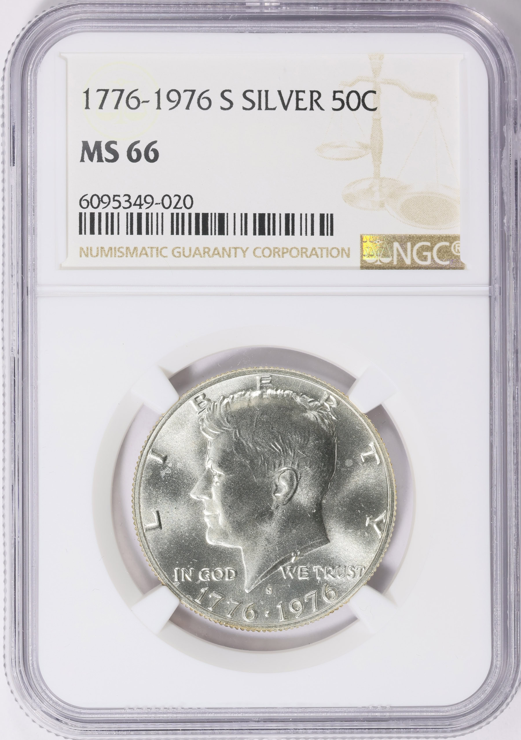 1976-S Kennedy Half Dollar Silver NGC MS-66 (Item 1668067) | GreatCollections Coin Auctions