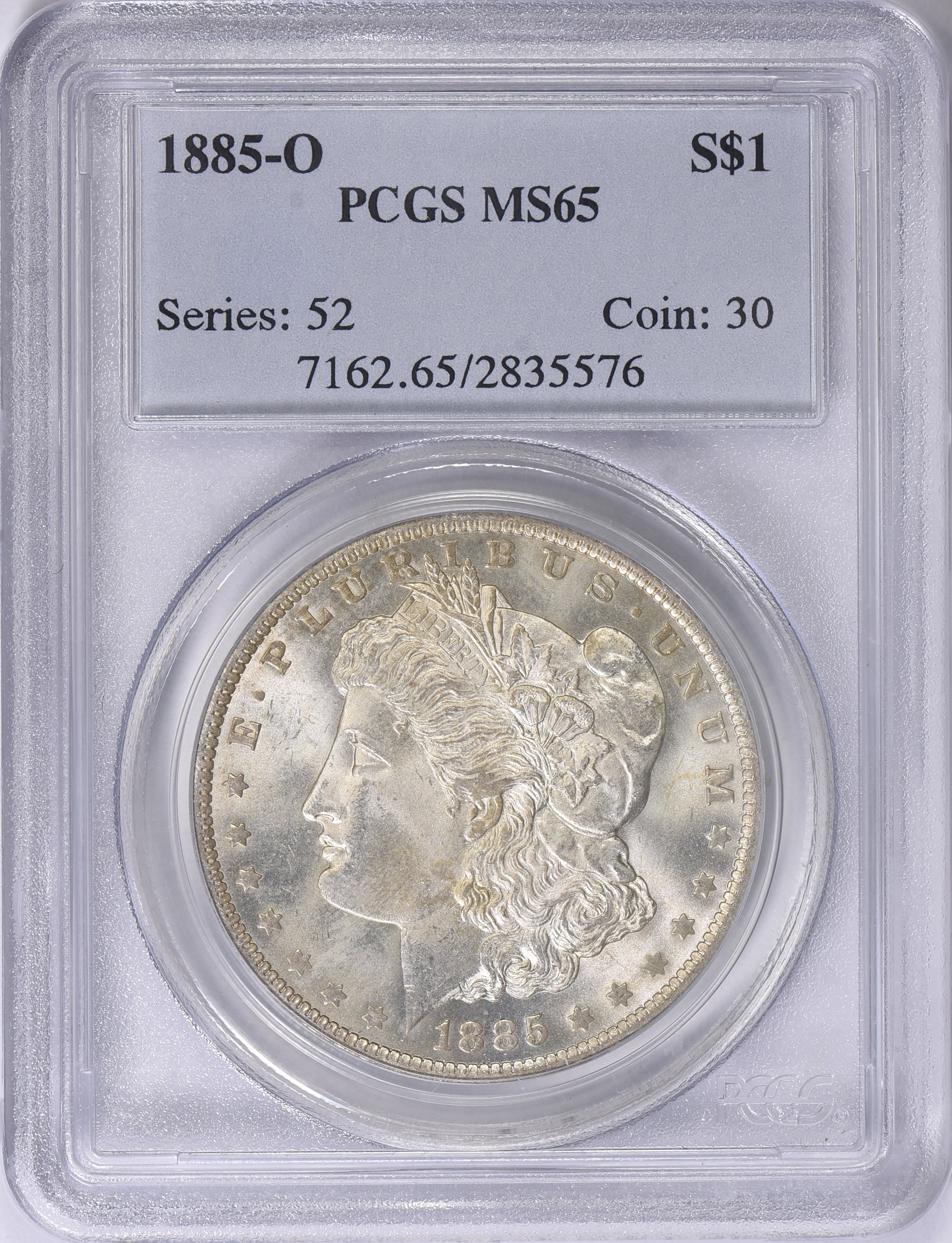 1885-O Morgan Silver Dollar PCGS MS-65 (Item 1668131) | GreatCollections Coin Auctions