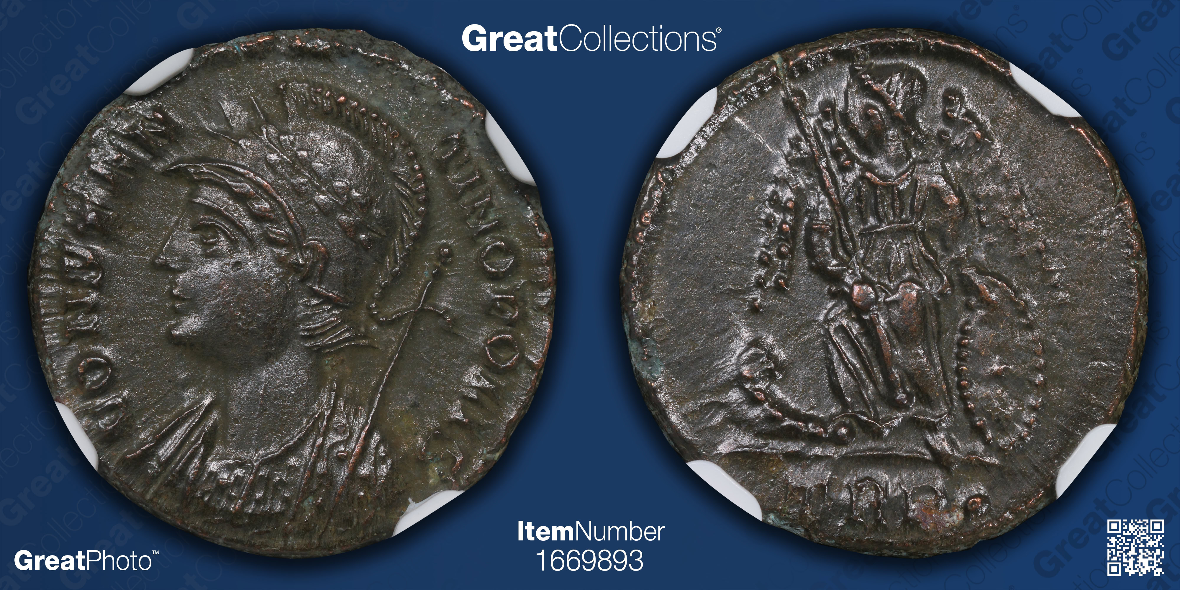 Ancient Roman Empire, Constantinian (A.D. 330-340) AE3/4 (BI Nummus ...