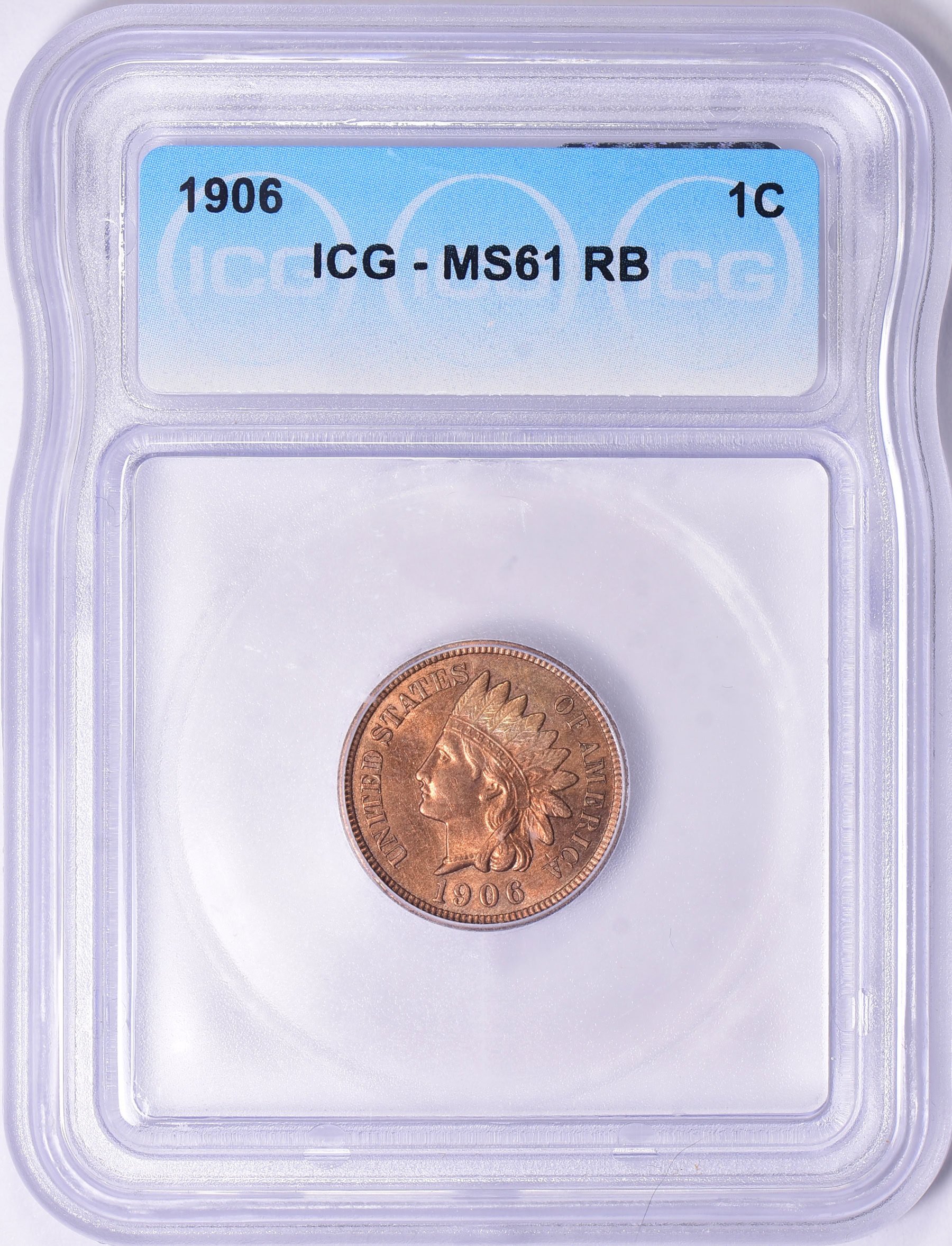1906 Indian Cent ICG MS-61 RB (Item 1669985) | GreatCollections Coin Auctions
