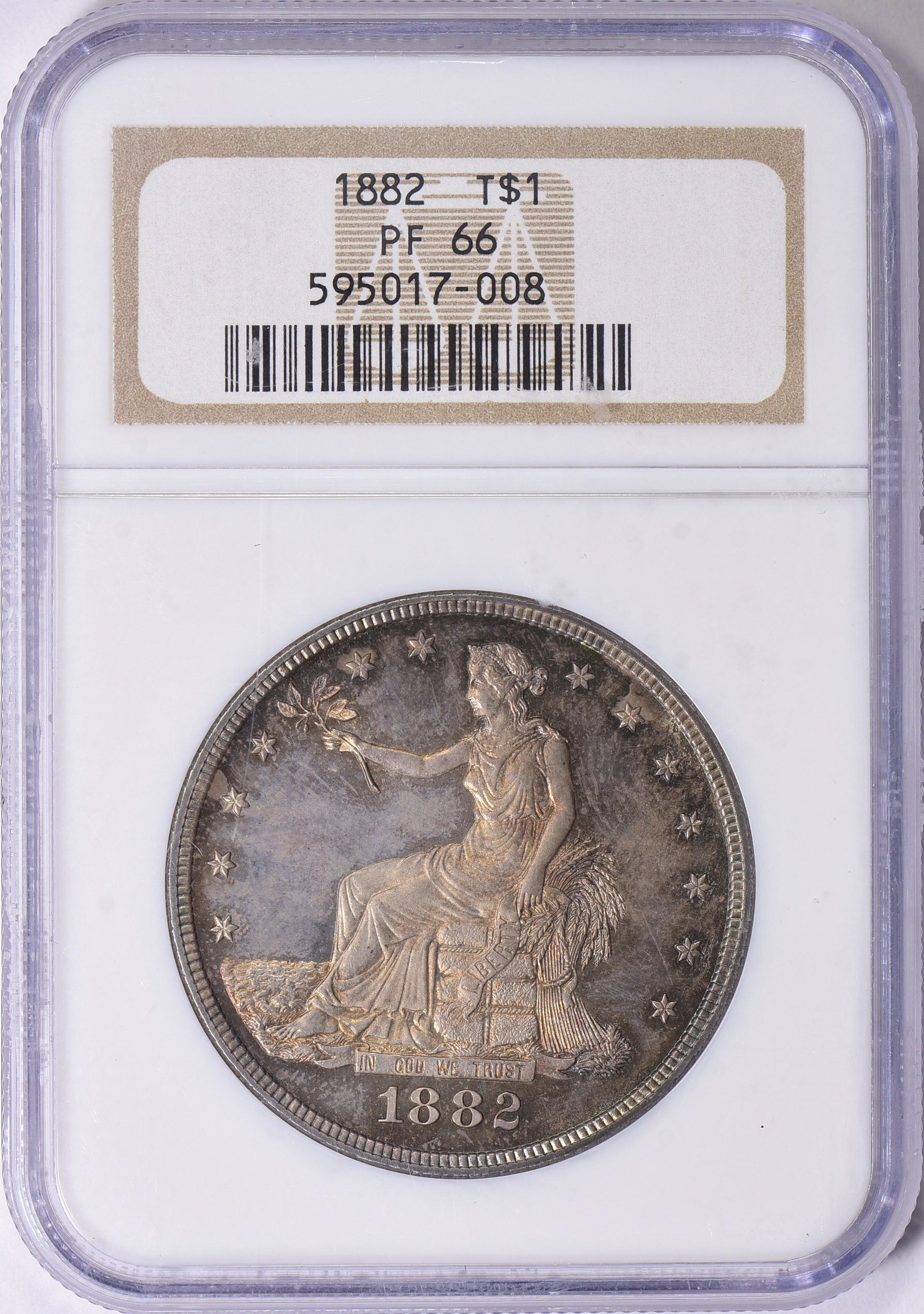 1882 Trade Silver Dollar NGC Proof-66 (Toned) (Item 1670366 ...