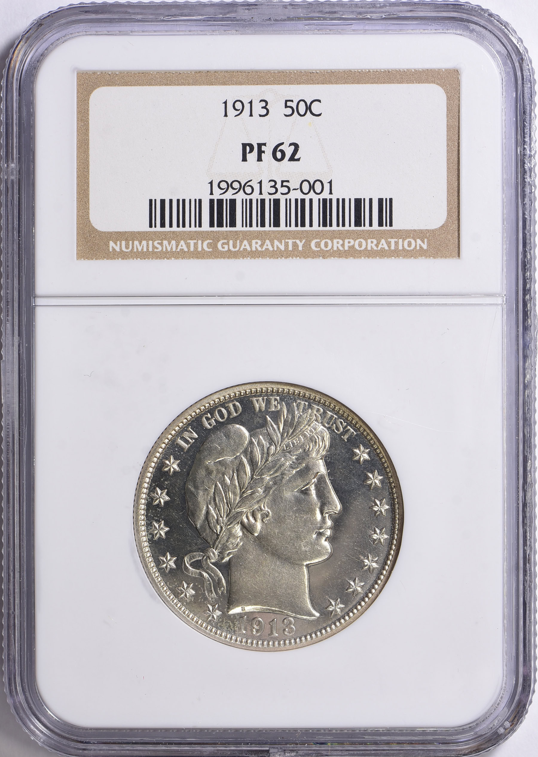 1913 Barber Half Dollar NGC Proof-62 (Item 1670888) | GreatCollections Coin Auctions