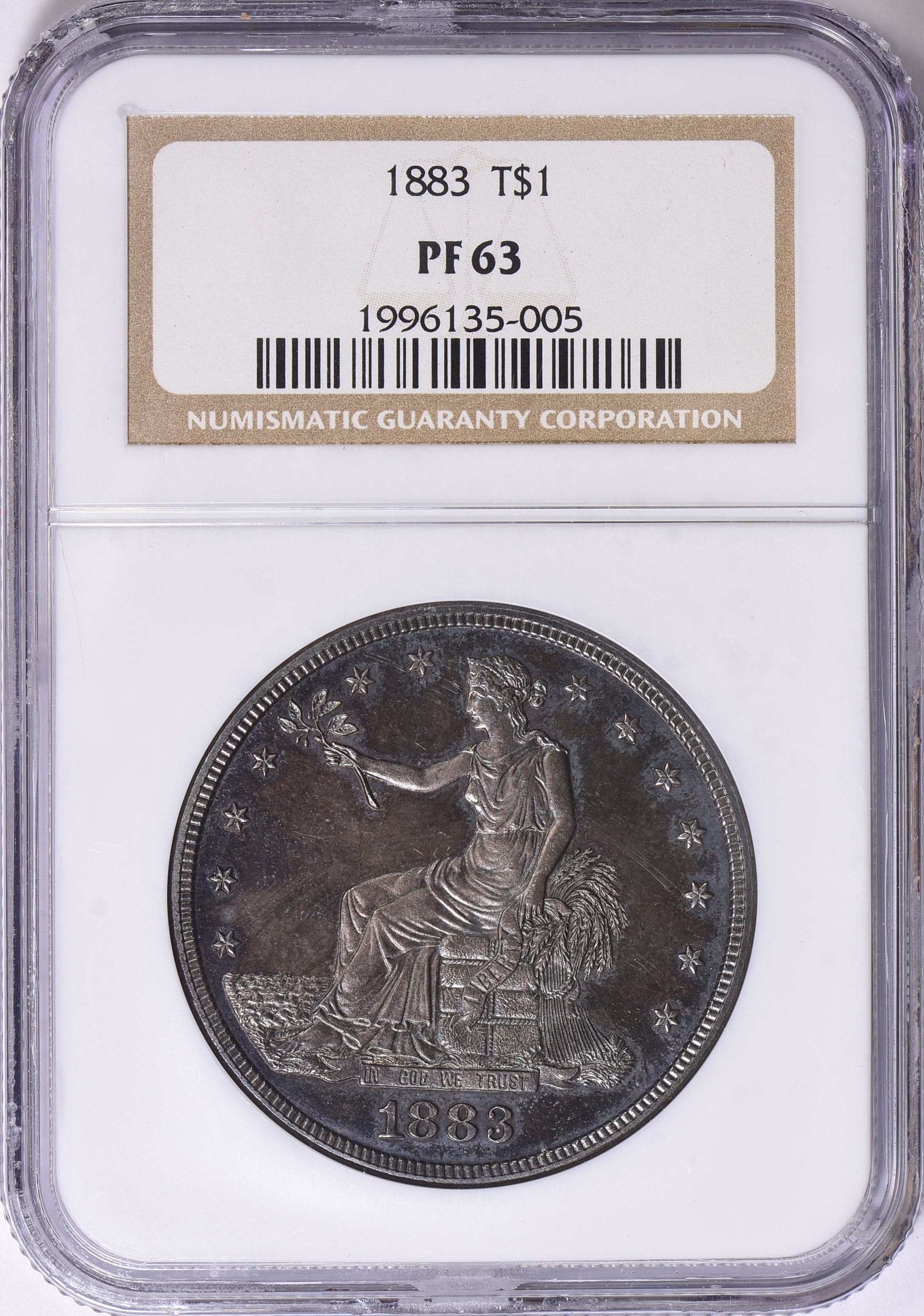 1883 Trade Silver Dollar NGC Proof-63 (Toned) (Item 1670902 ...