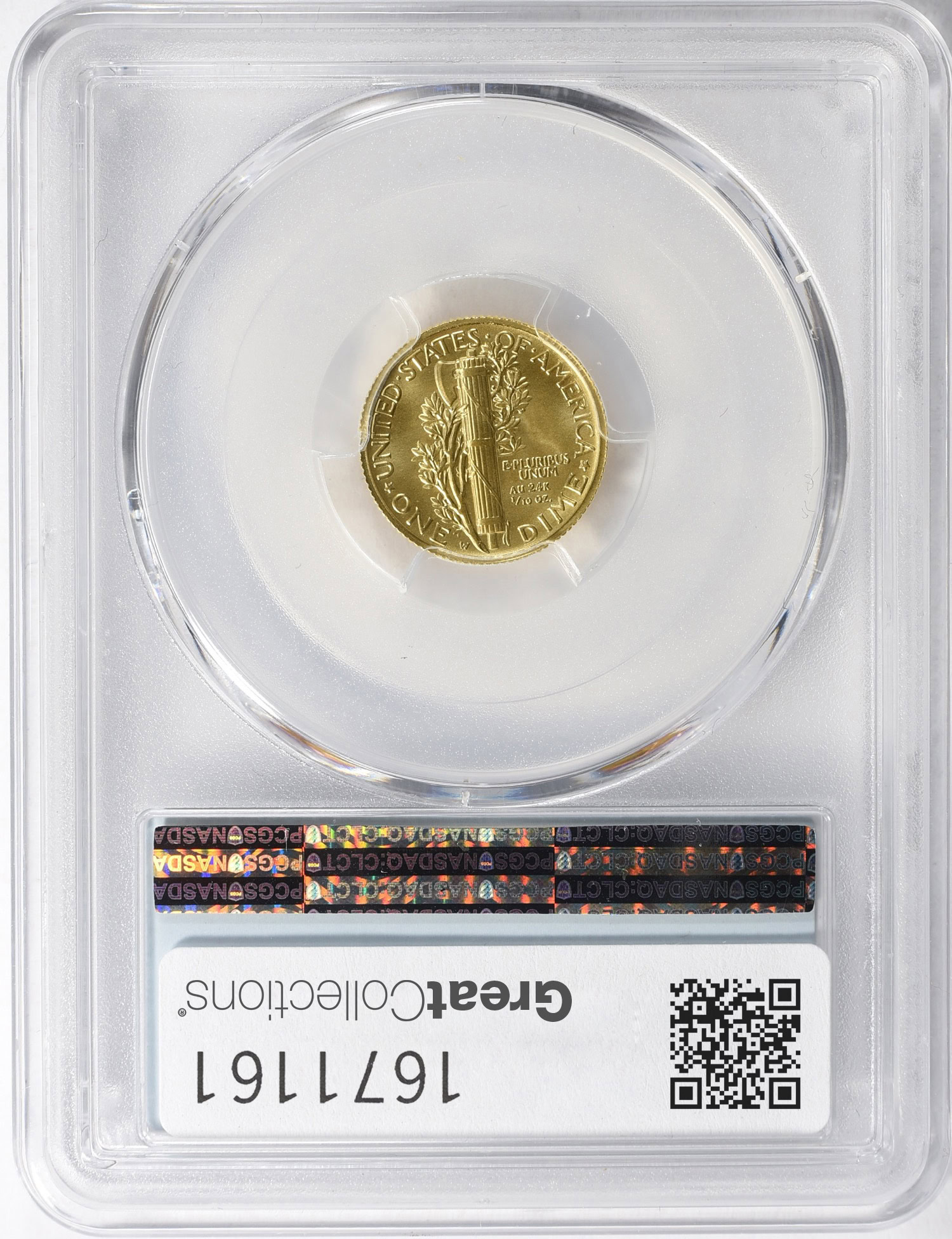 2016-W Gold Mercury Dime 100th Anniversary. First Strike PCGS SP-70 ...