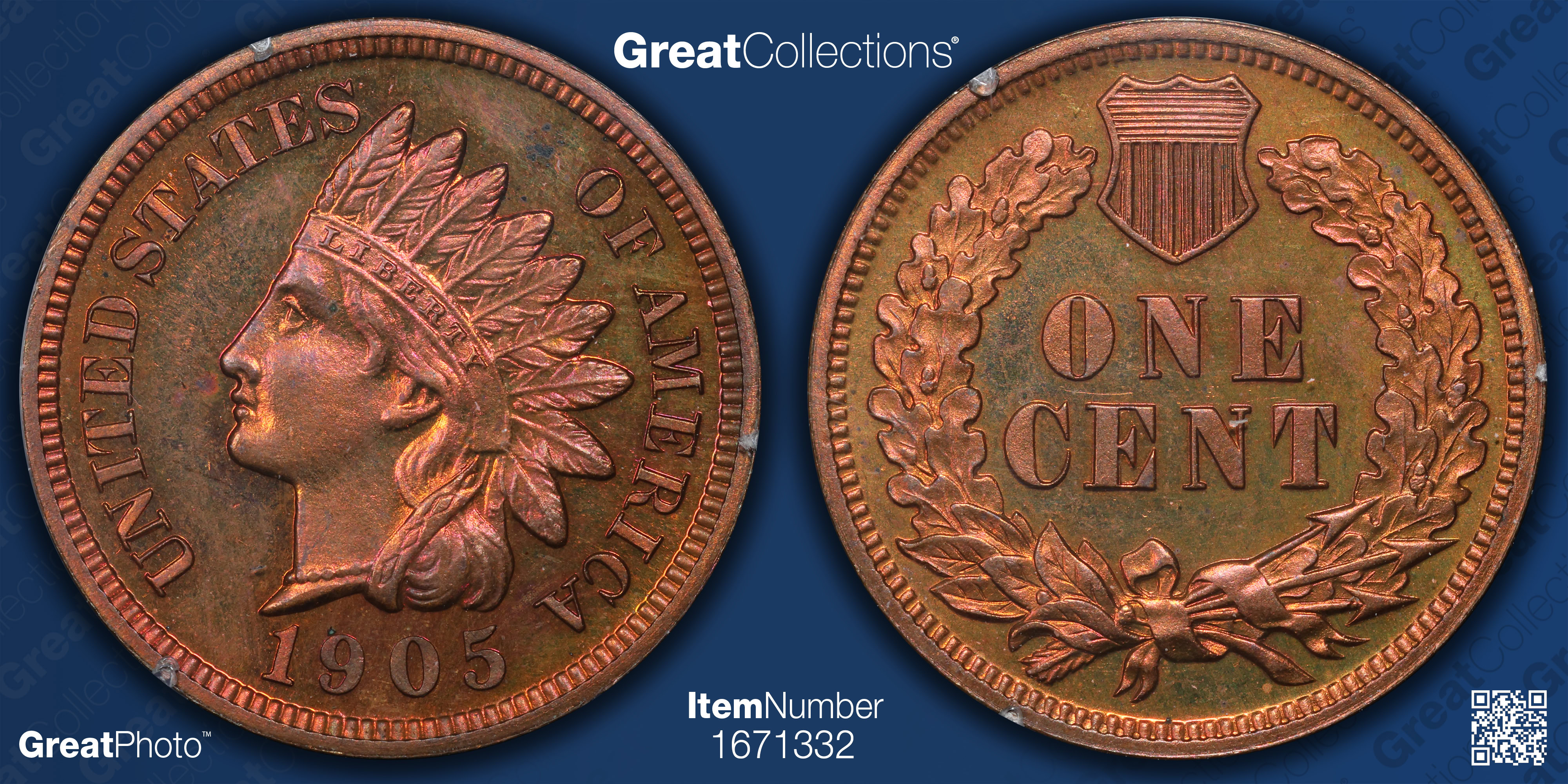 1905 Indian Cent PCGS Proof-64 RD OGH (1st Gen) (Item 1671332 ...