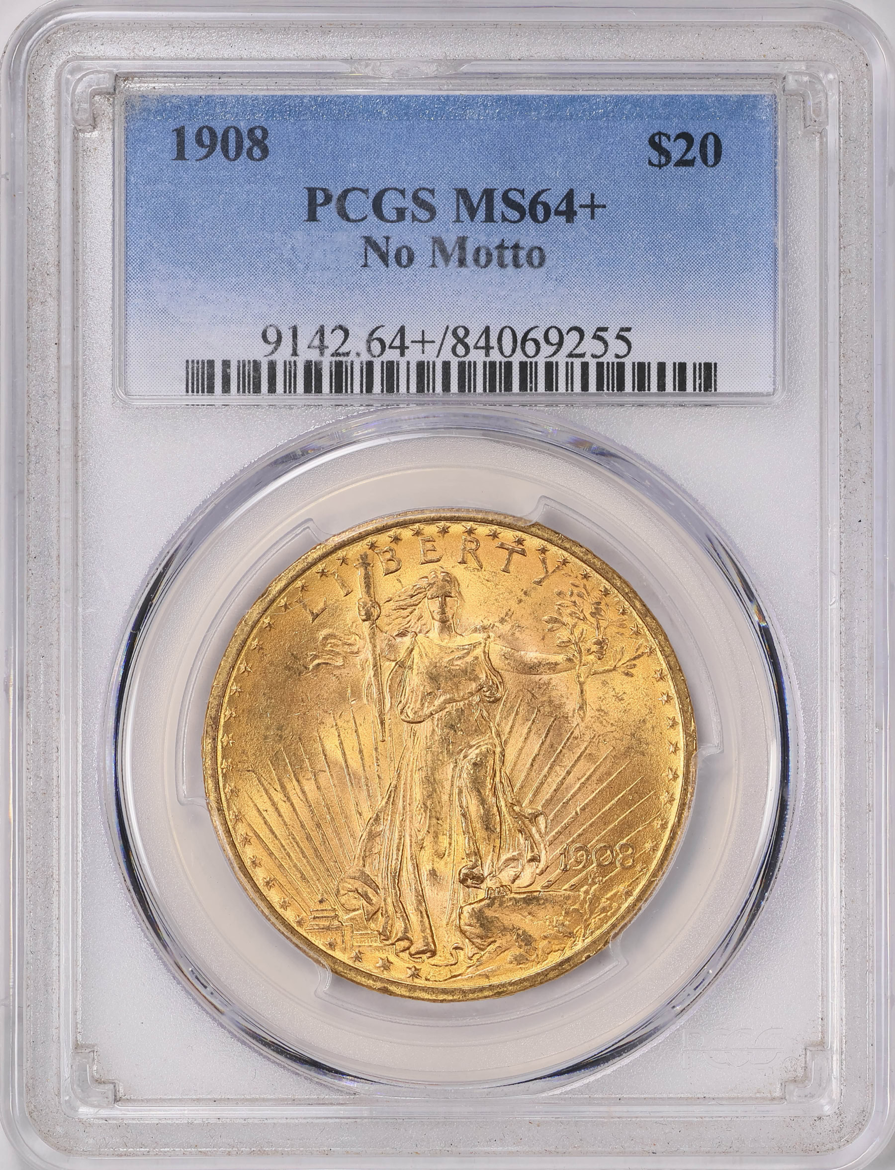1908 Saint-Gaudens Gold Double Eagle No Motto PCGS MS-64+ (Item 1671874 ...