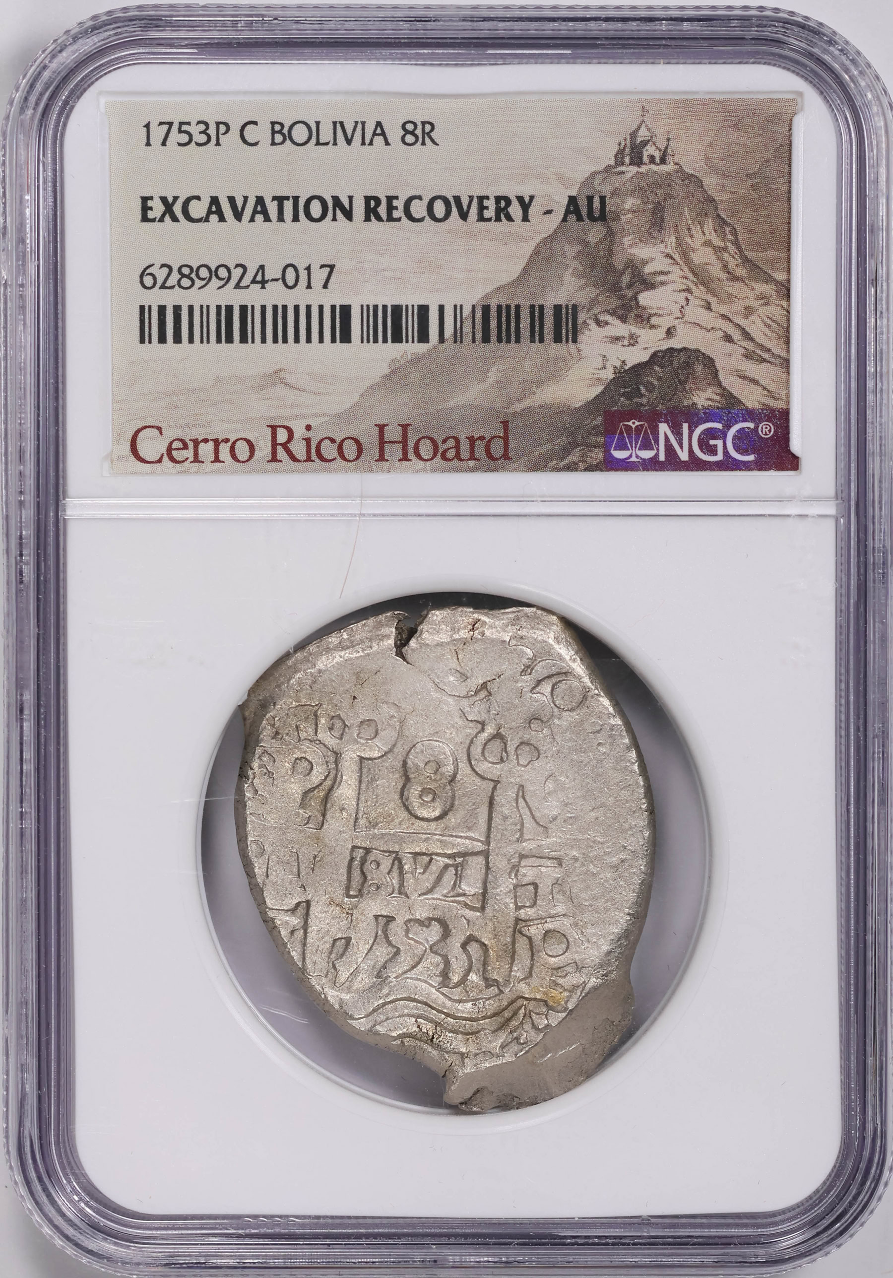 Bolivia 1753-P C Silver 8 Reales KM-40 NGC Excavation Recovery AU ...