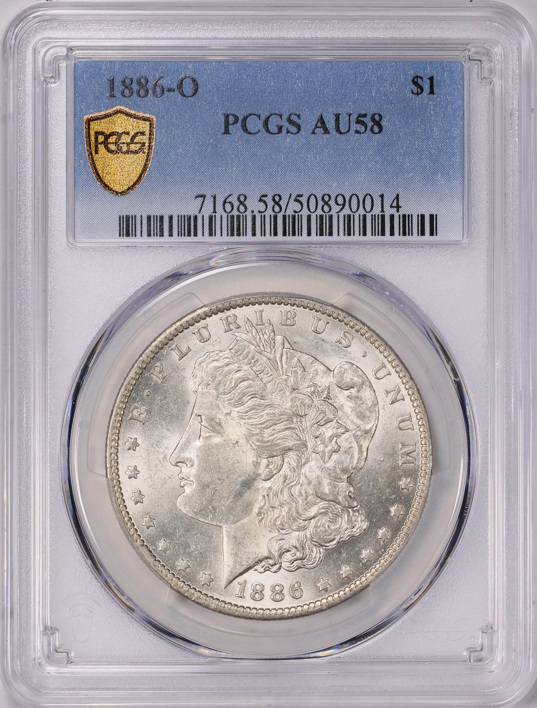 1886-O Morgan Silver Dollar PCGS AU-58 (Item 1672101) | GreatCollections Coin Auctions