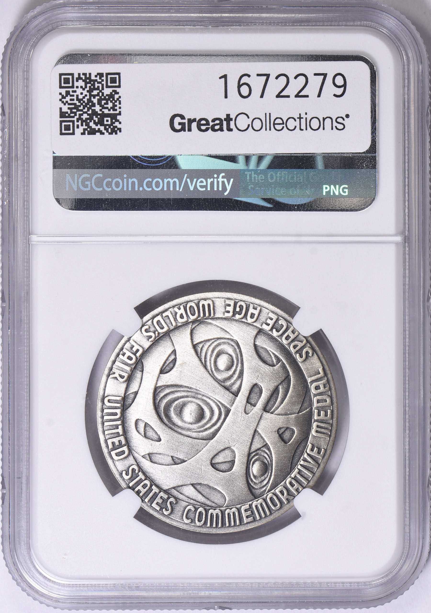 1962 Silver 33mm Seattle World's Fair Century 21 Exposition Medal SWO ...