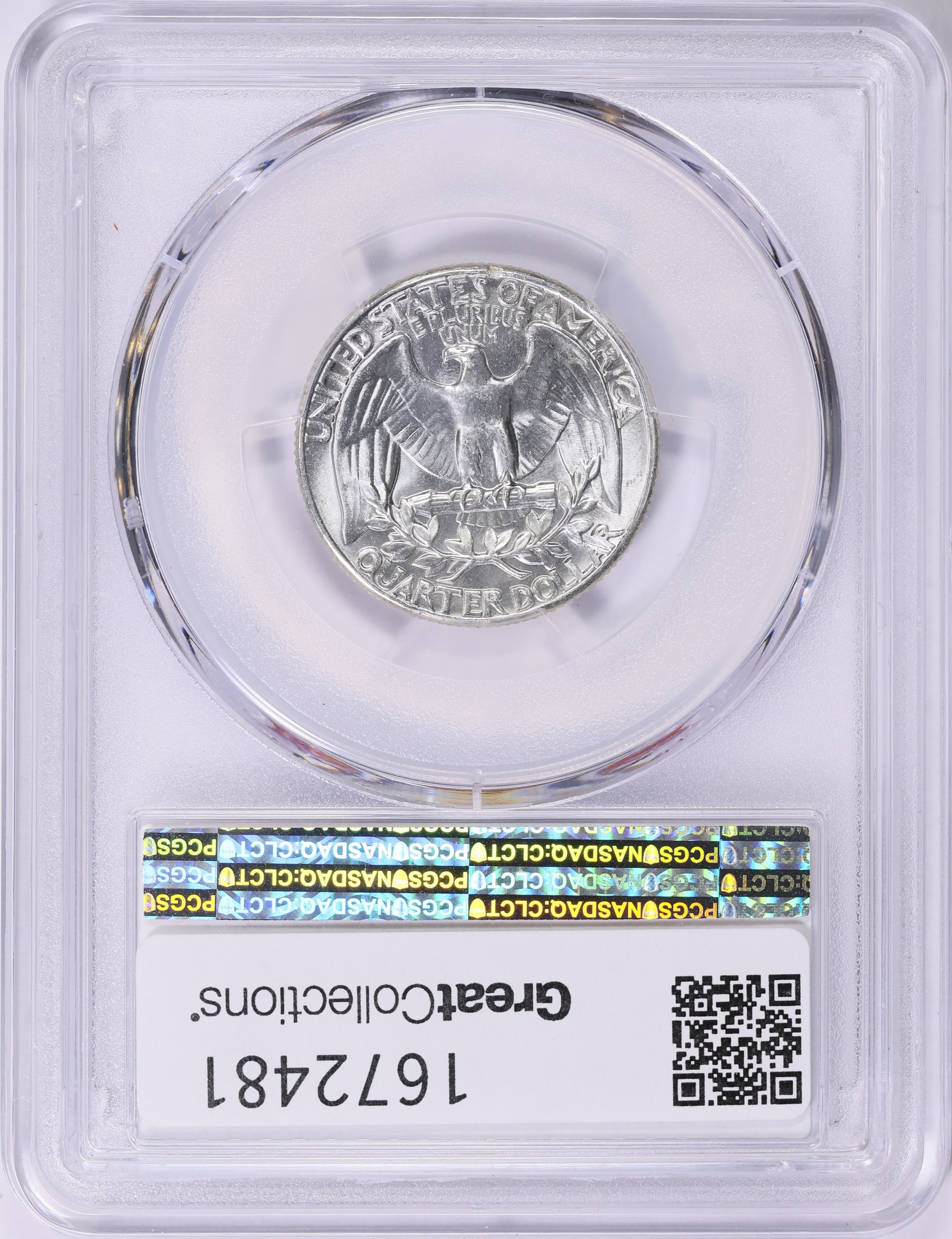 1962 Washington Quarter Type B Reverse FS-901 PCGS MS-66 (Item 1672481) | GreatCollections Coin ...