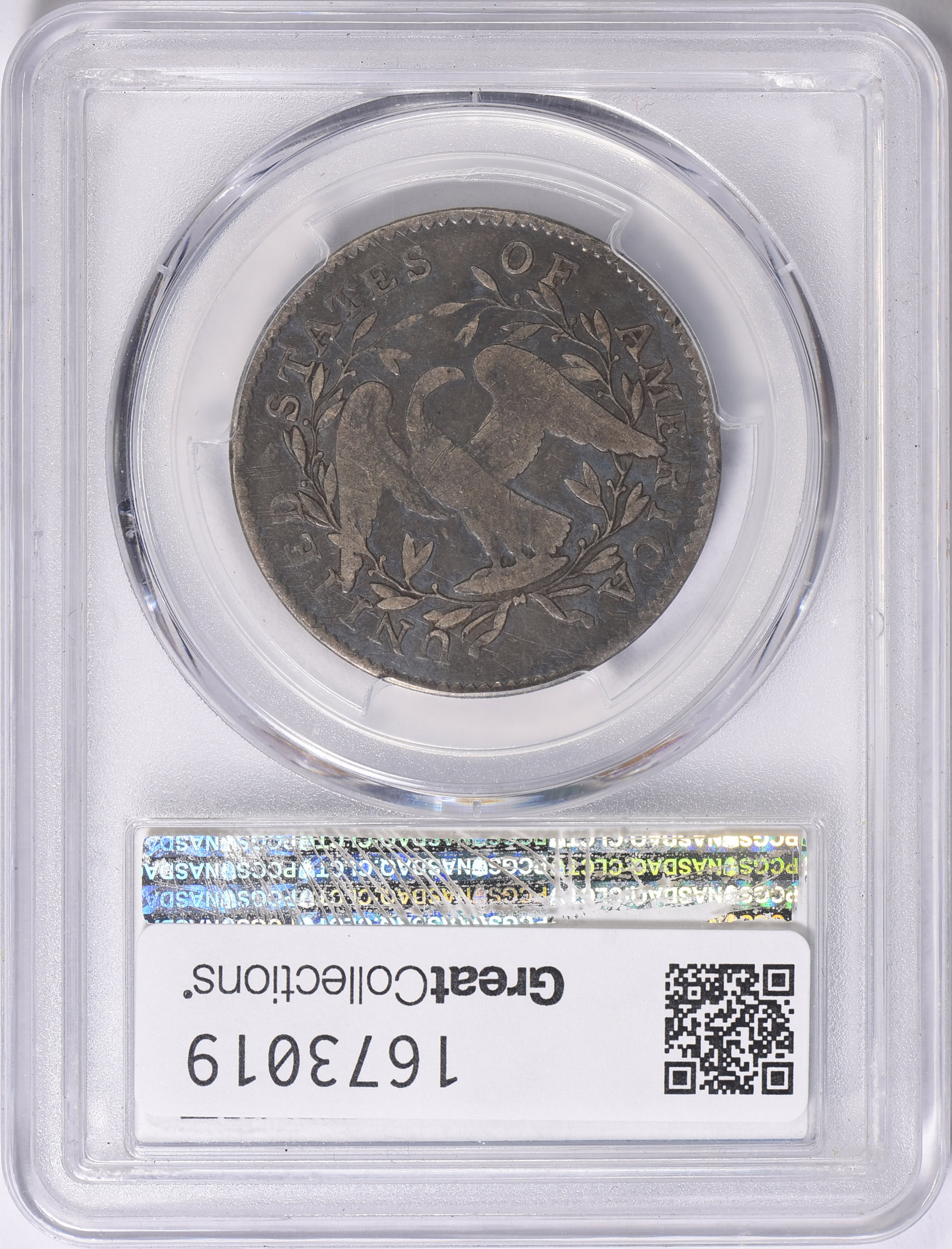 1795 Flowing Hair Half Dollar 2 Leaves PCGS F-15 (CAC Green) (Item 1673019) | GreatCollections ...