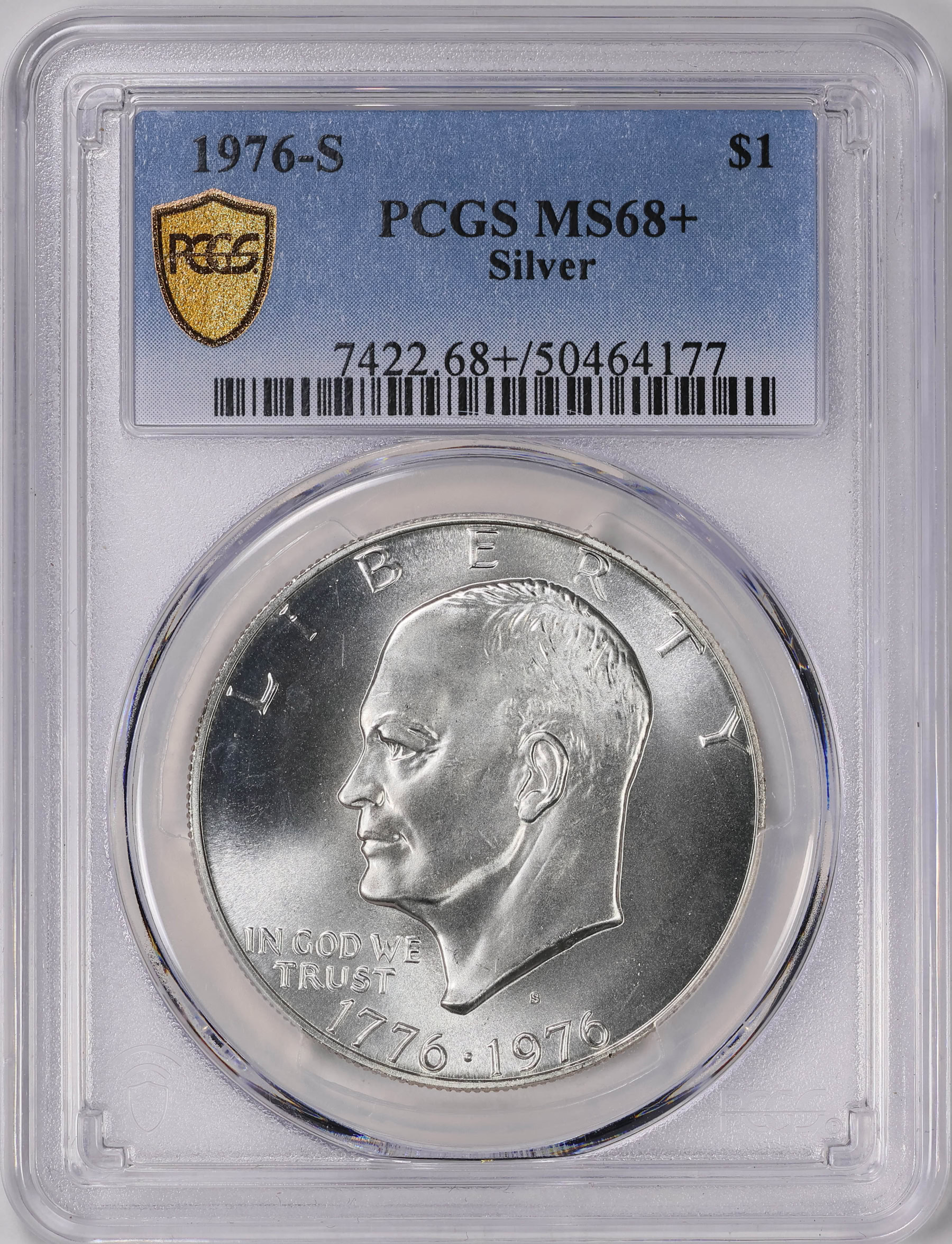 1976-S Eisenhower Dollar Silver PCGS MS-68+ (Item 1673067) | GreatCollections Coin Auctions
