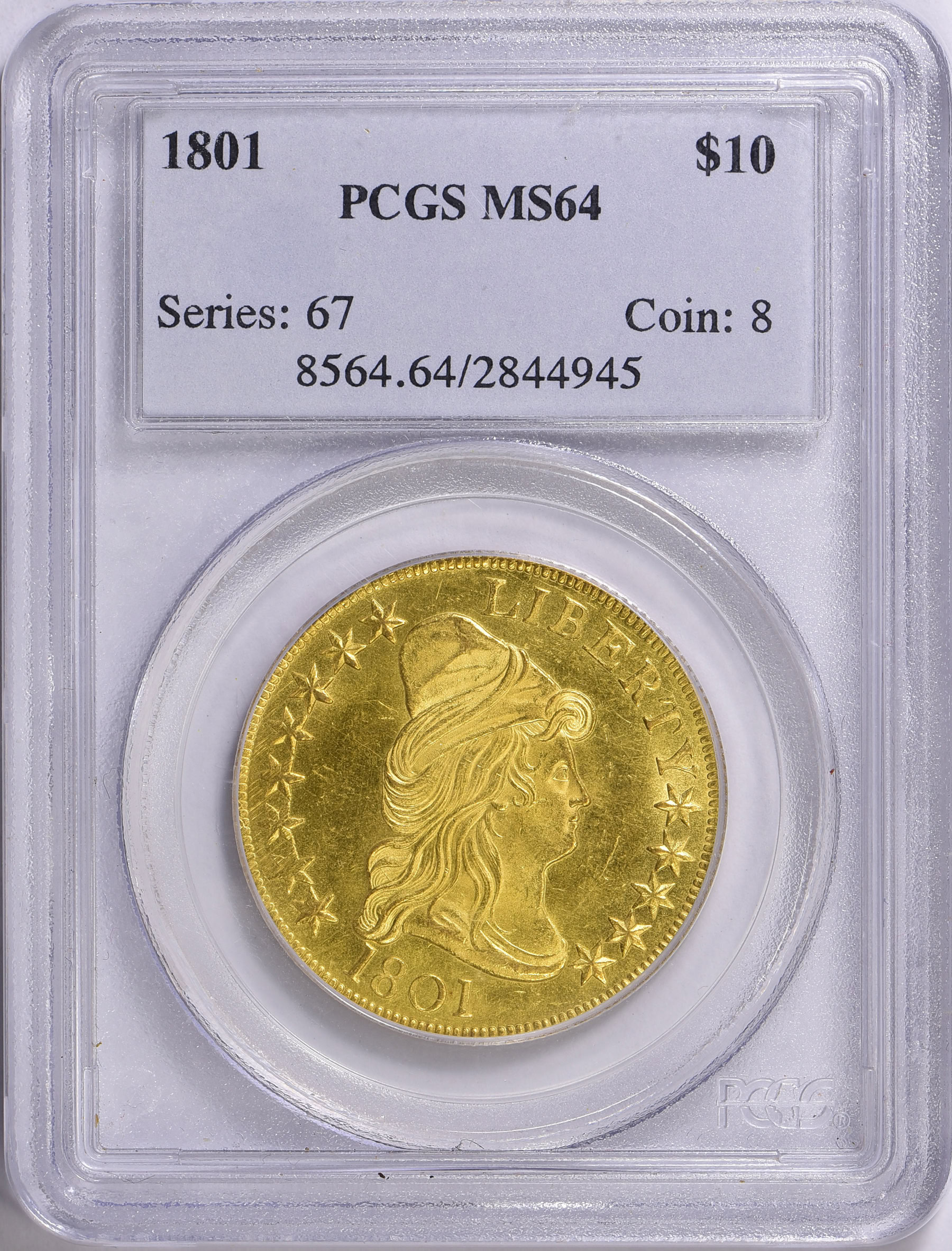 1801 Capped Bust Gold Eagle PCGS MS-64 (Item 1673525 ...