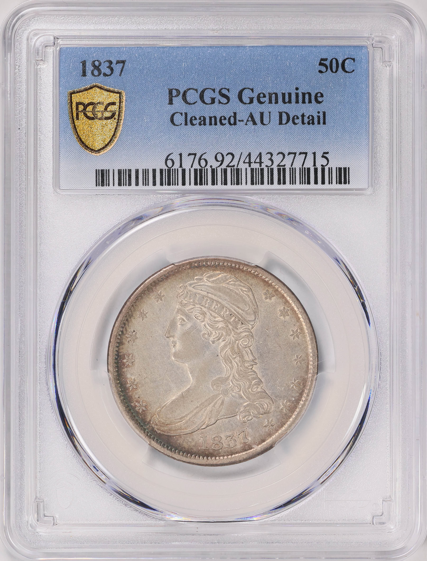 1837 Capped Bust Half Dollar PCGS Genuine AU Details (Item 1673726 ...