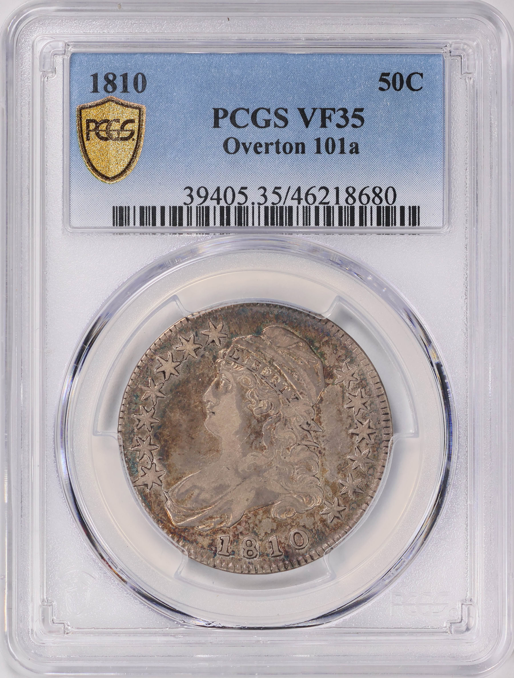1810 Capped Bust Half Dollar Overton 101a PCGS VF-35 (Toned) (Item 1674019) | GreatCollections ...