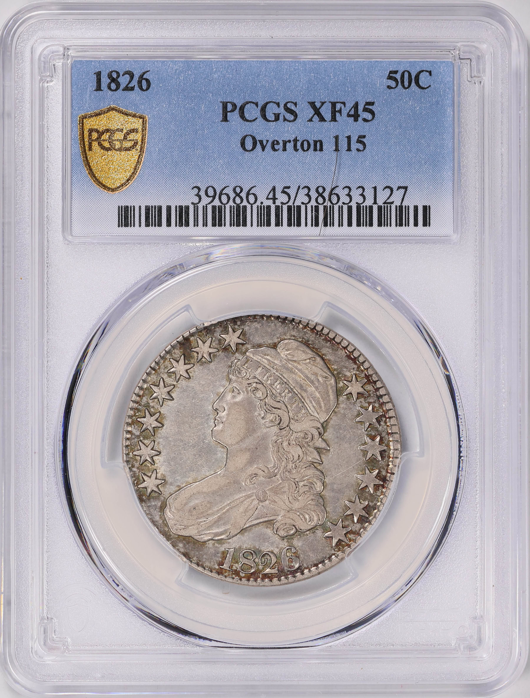 1826 Capped Bust Half Dollar Overton 115 PCGS XF-45 (Item 1674108) | GreatCollections Coin Auctions