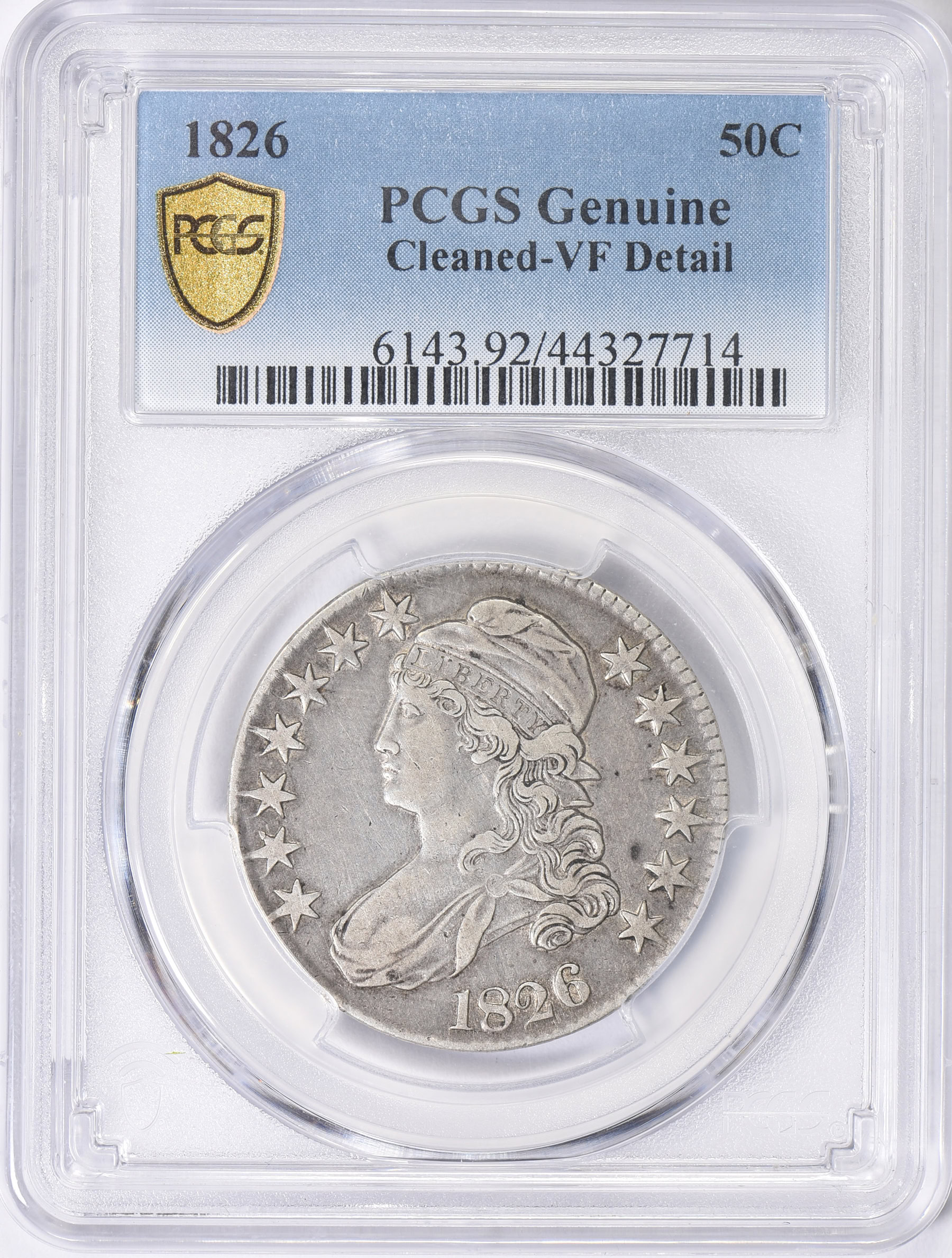 1826 Capped Bust Half Dollar PCGS Genuine VF Details (Item 1674112) | GreatCollections Coin Auctions