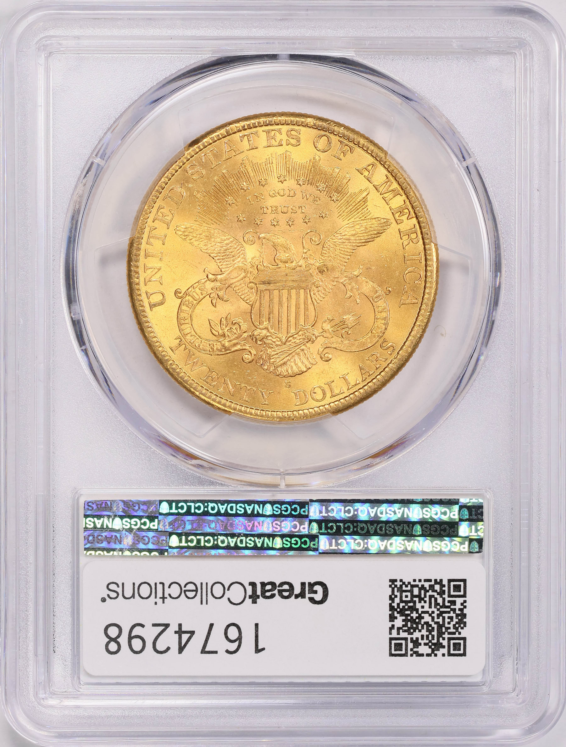 1898-S Liberty Gold Double Eagle PCGS MS-63 (Item 1674298) | GreatCollections Coin Auctions