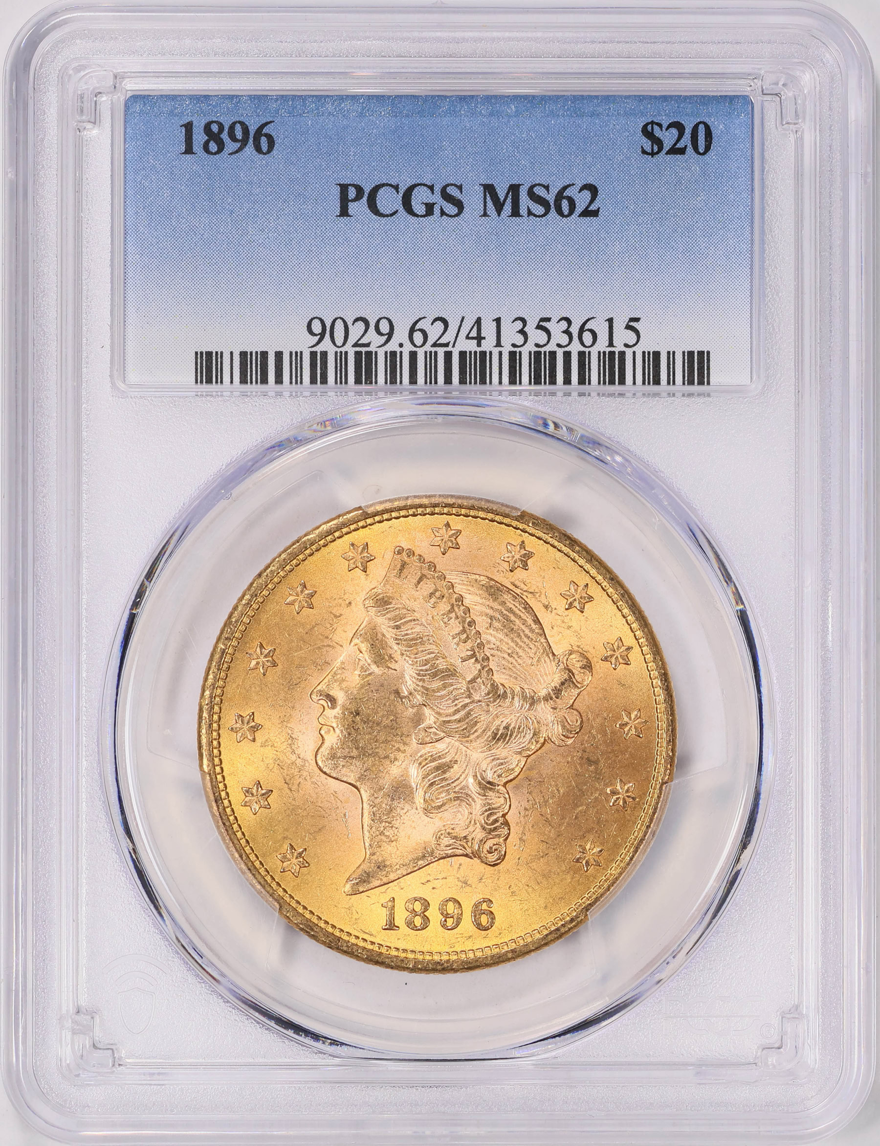 1896 Liberty Gold Double Eagle PCGS MS-62 (Item 1674317) | GreatCollections Coin Auctions