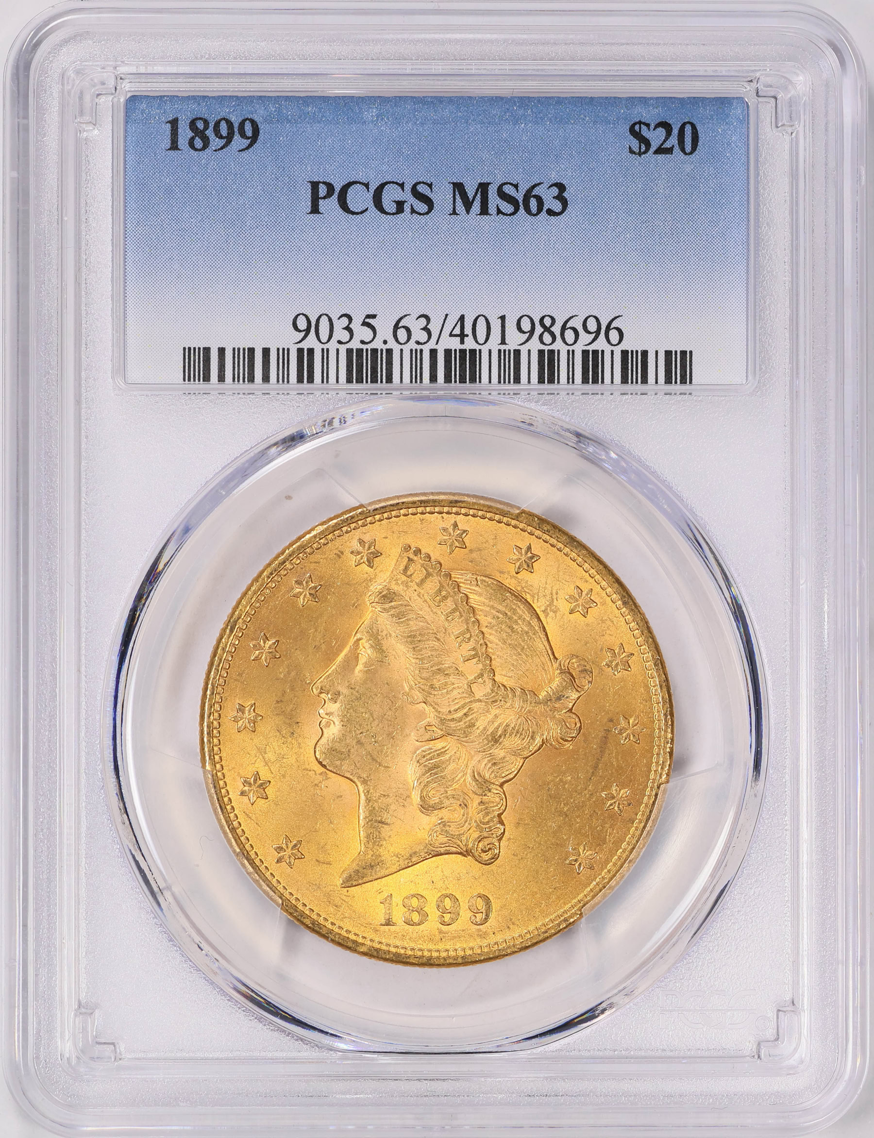 1899 Liberty Gold Double Eagle PCGS MS-63 (Item 1674339) | GreatCollections Coin Auctions