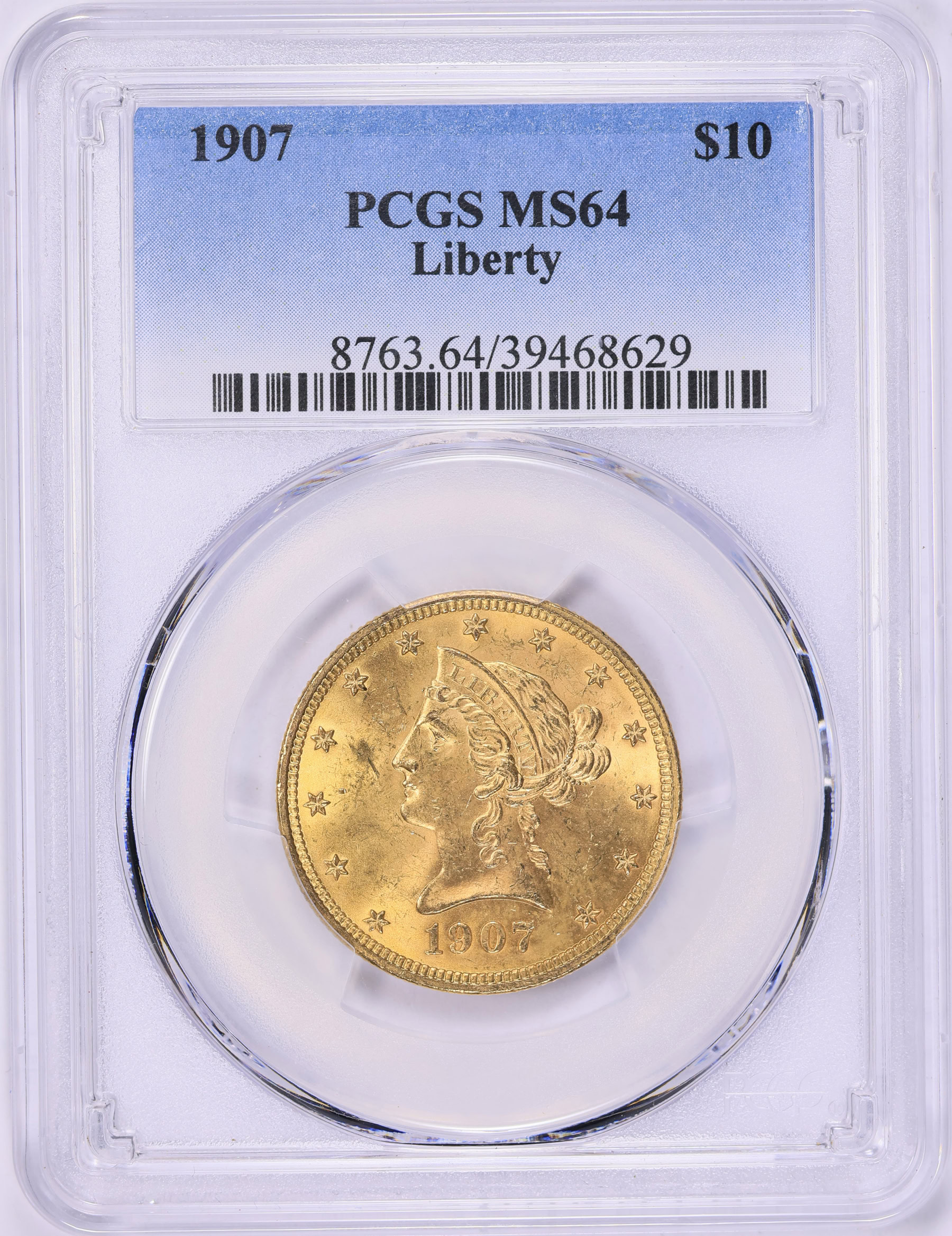 1907 Liberty Gold Eagle PCGS MS-64 (Item 1674372) | GreatCollections ...