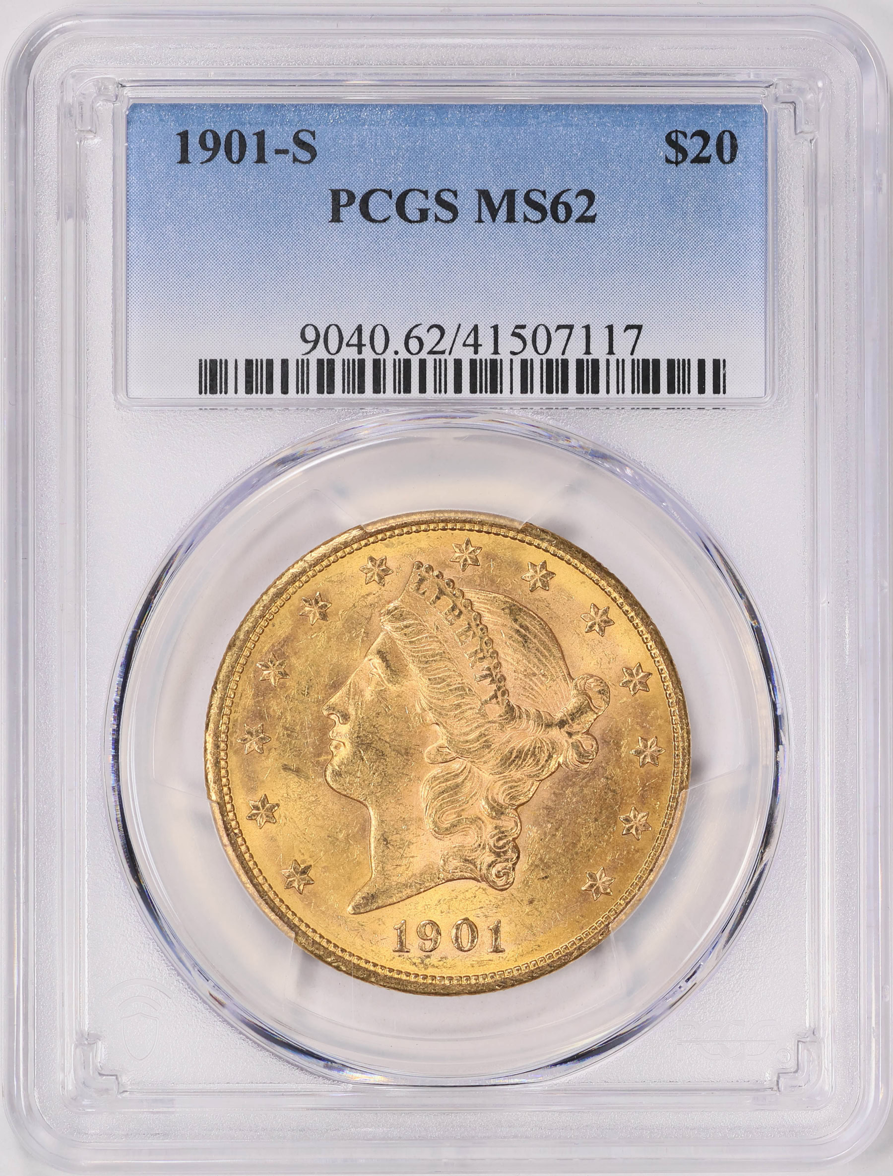 1901-S Liberty Gold Double Eagle PCGS MS-62 (Item 1674484) | GreatCollections Coin Auctions