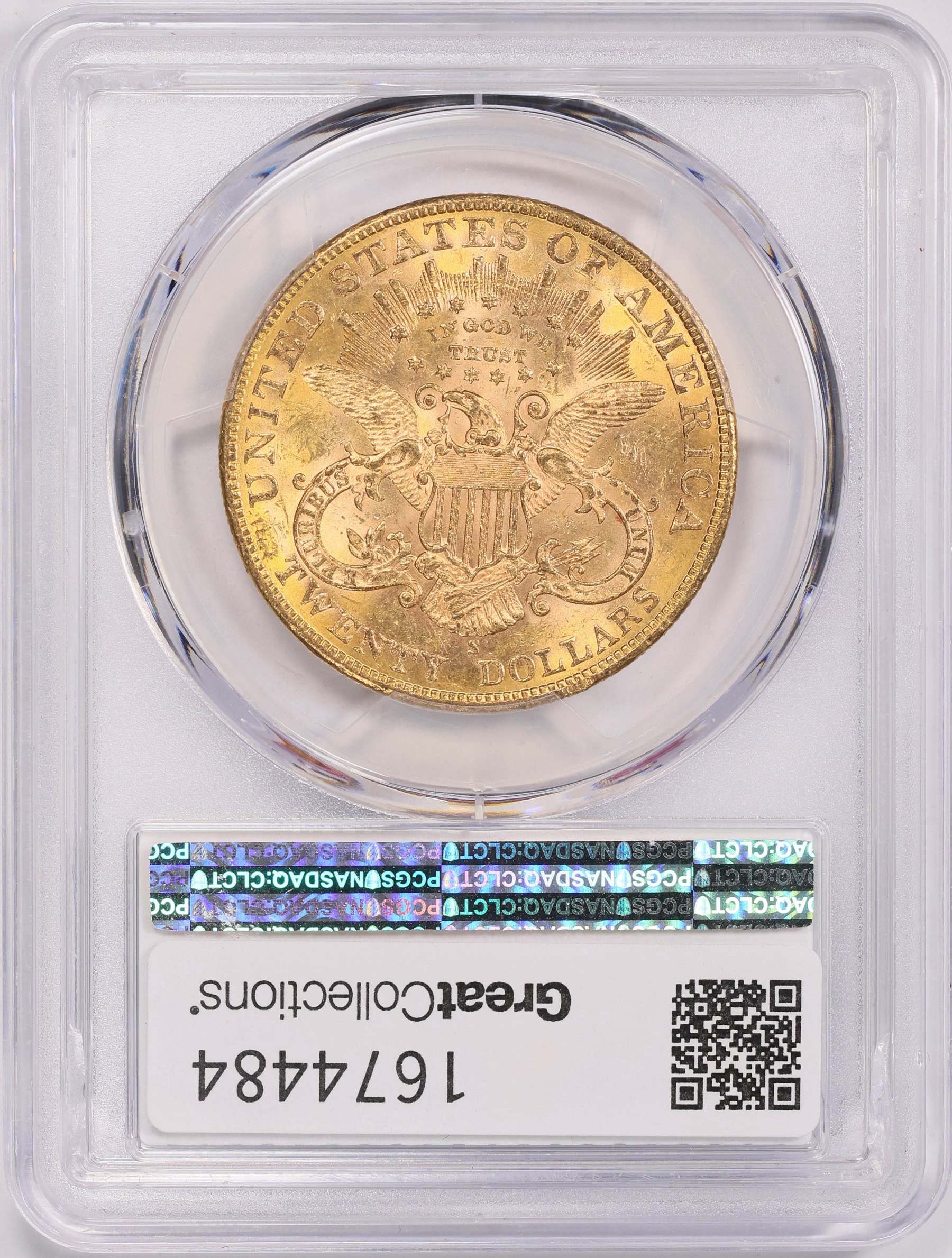 1901-S Liberty Gold Double Eagle PCGS MS-62 (Item 1674484) | GreatCollections Coin Auctions