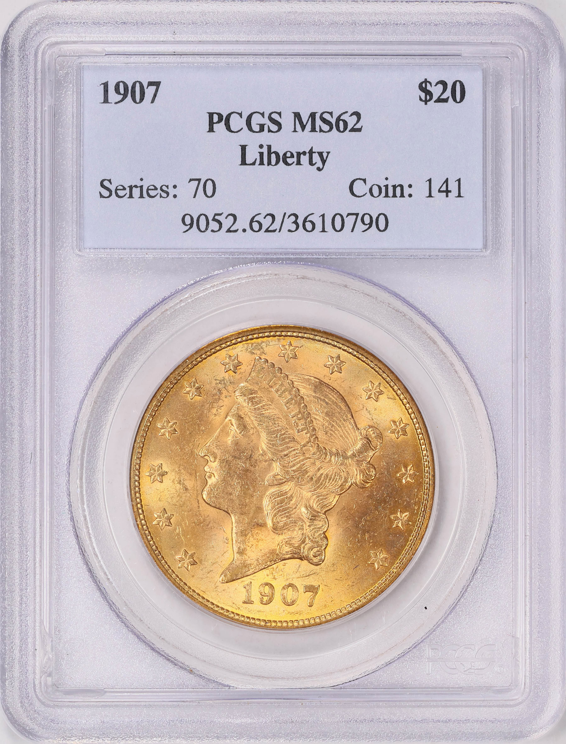 1907 Liberty Gold Double Eagle PCGS MS-62 (Item 1674505 ...