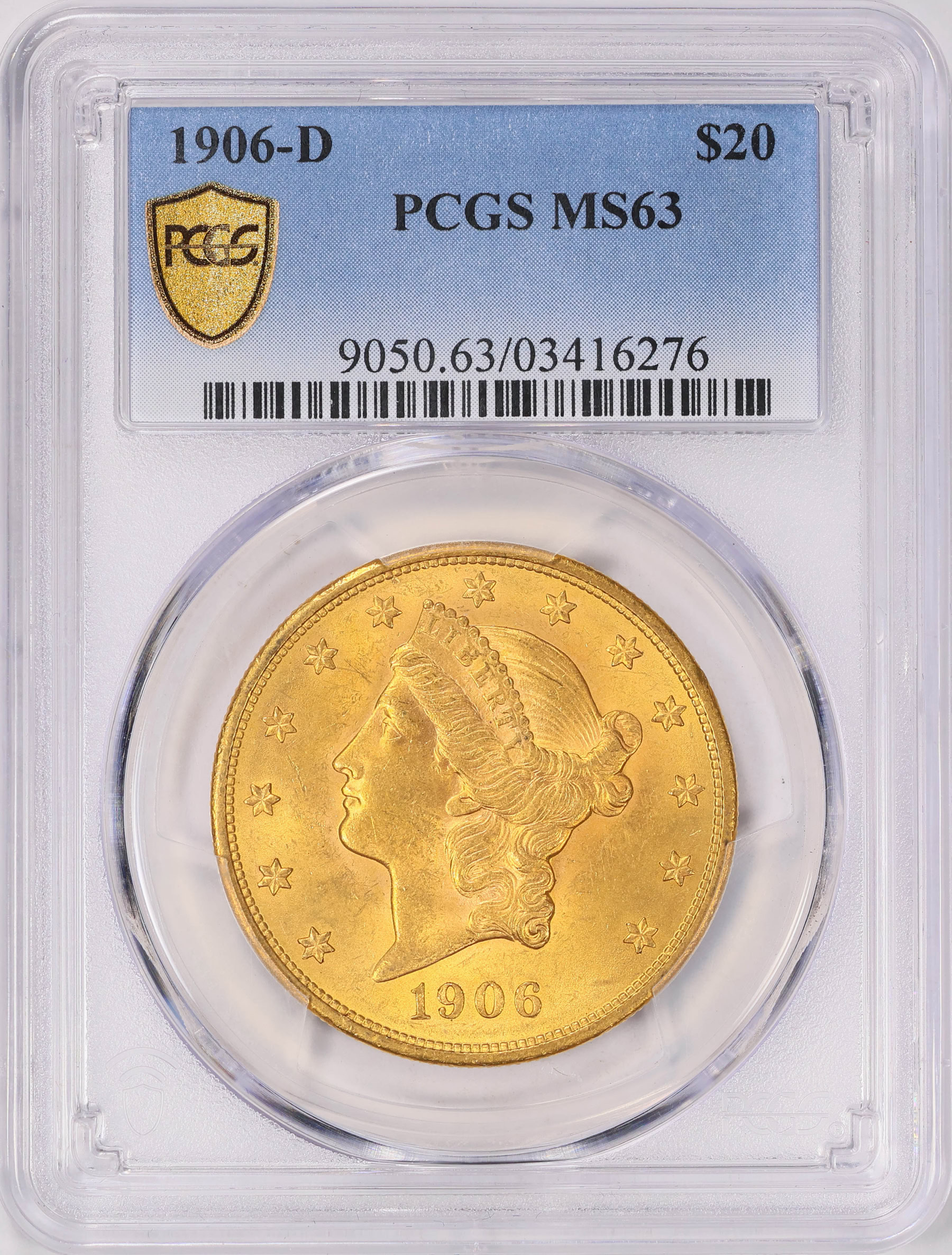 1906-D Liberty Gold Double Eagle PCGS MS-63 (Item 1674510) | GreatCollections Coin Auctions