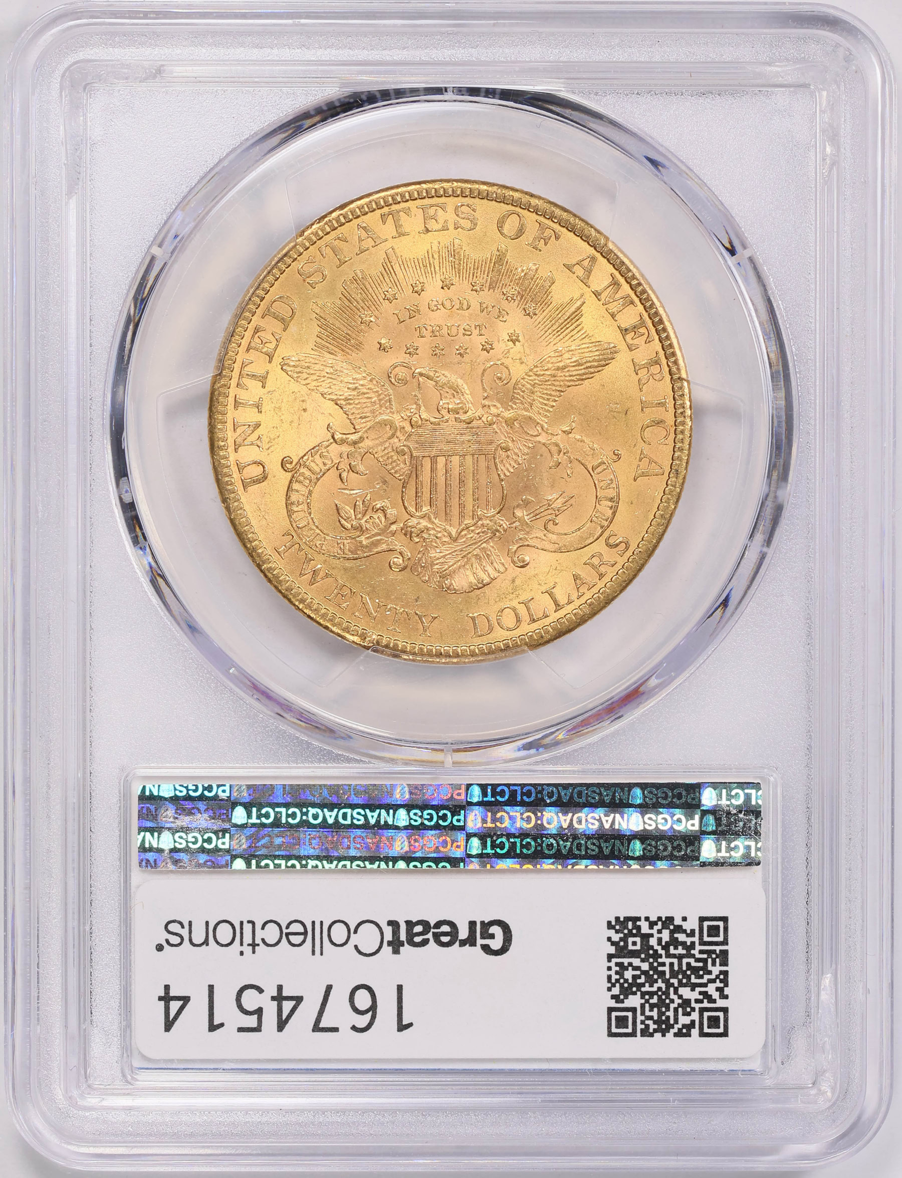 1900 Liberty Gold Double Eagle PCGS MS-63+ (Item 1674514) | GreatCollections Coin Auctions