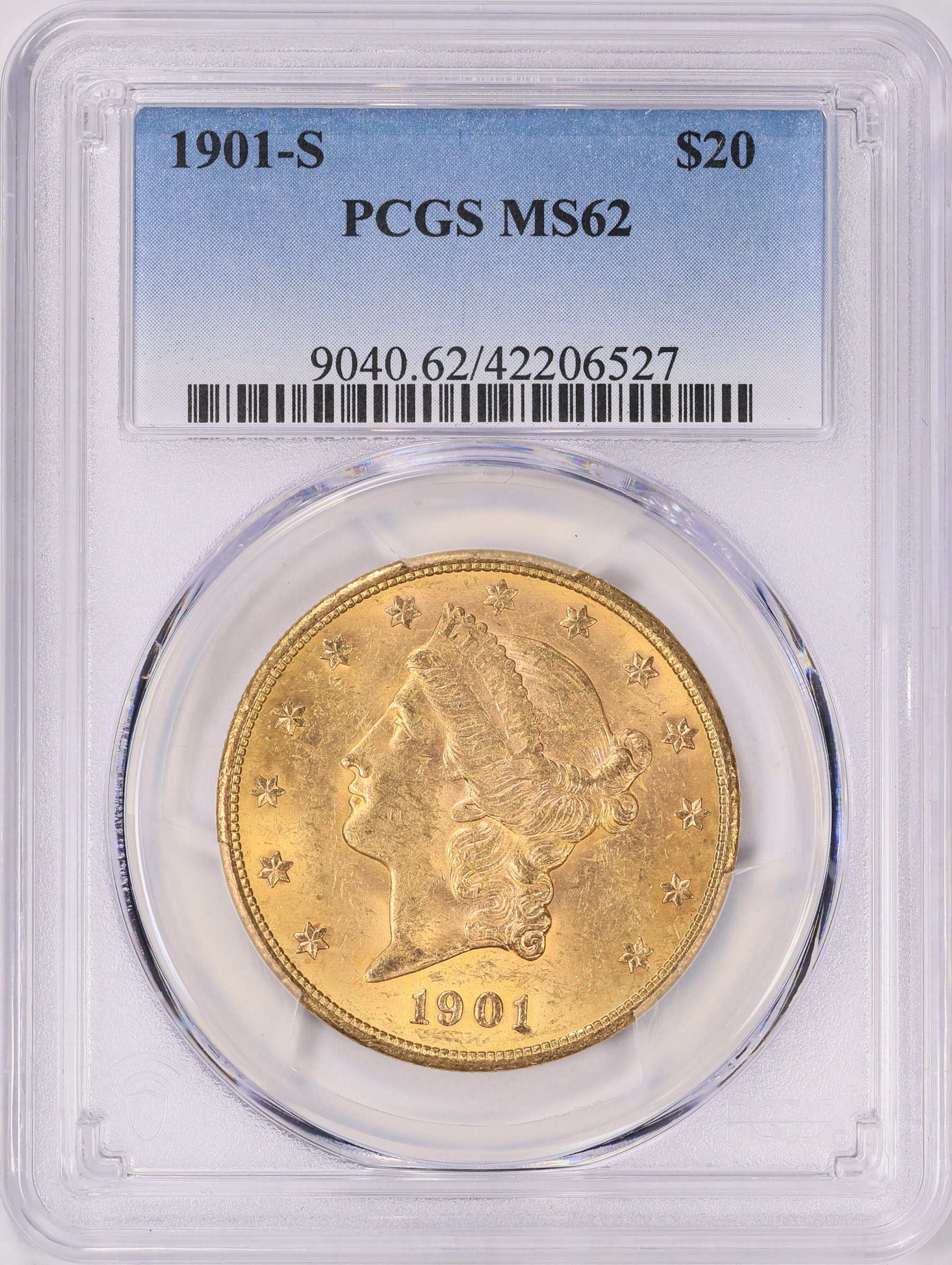 1901-S Liberty Gold Double Eagle PCGS MS-62 (Item 1674526) | GreatCollections Coin Auctions