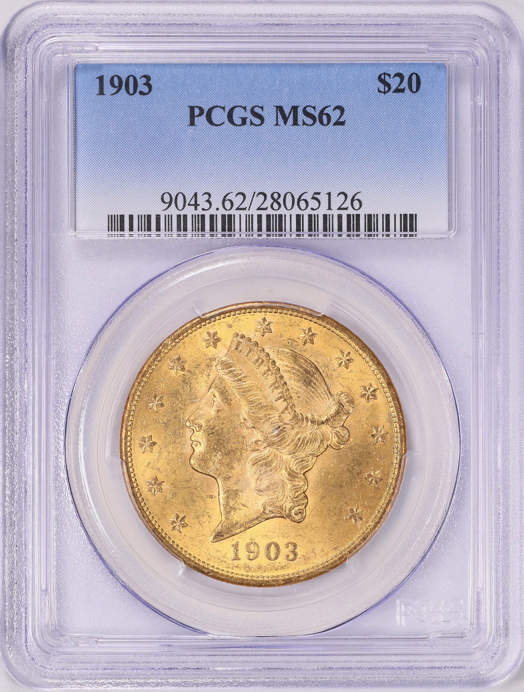 1903 Liberty Gold Double Eagle PCGS MS-62 (Item 1674532 ...