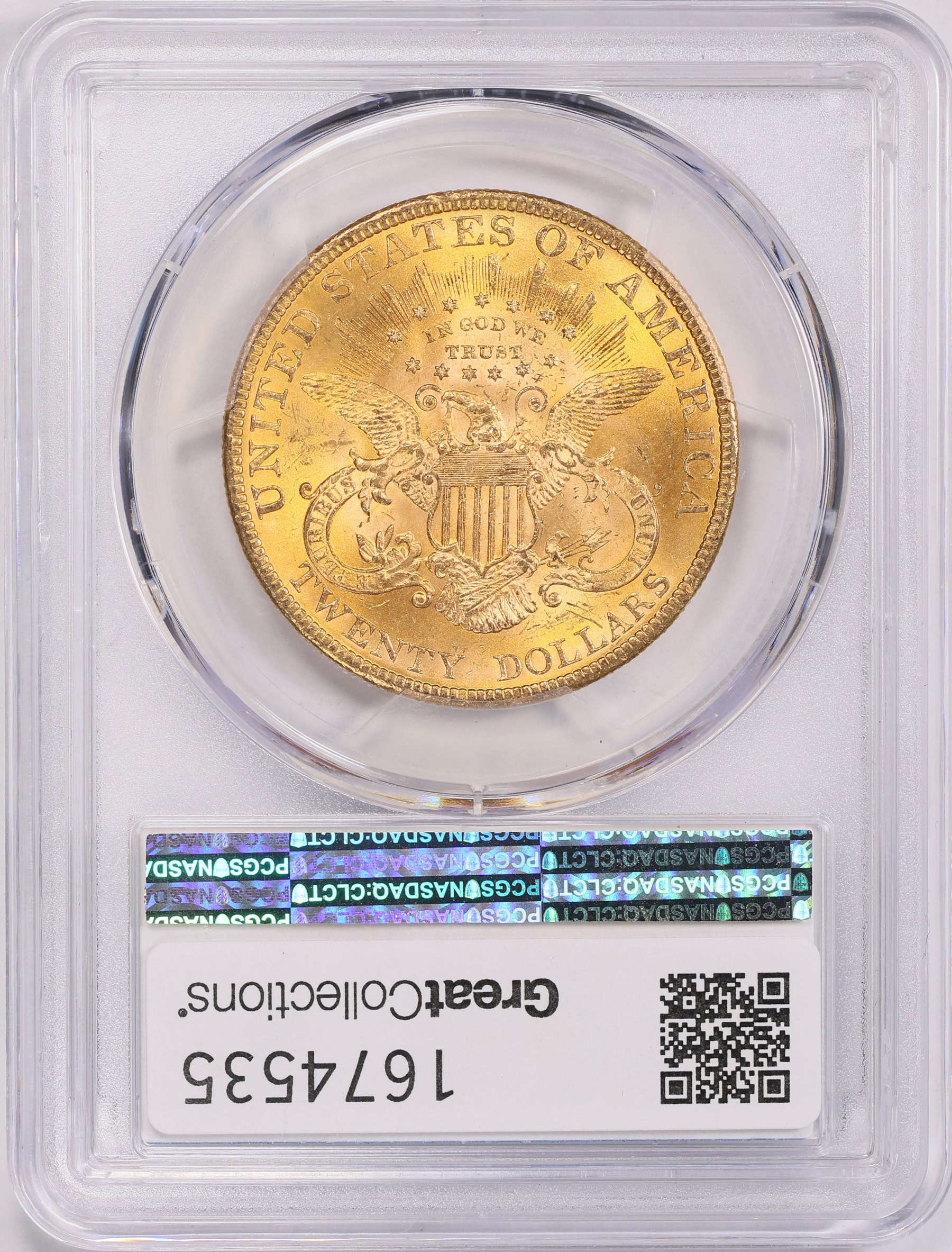 1900 Liberty Gold Double Eagle PCGS MS-63+ (Item 1674535) | GreatCollections Coin Auctions