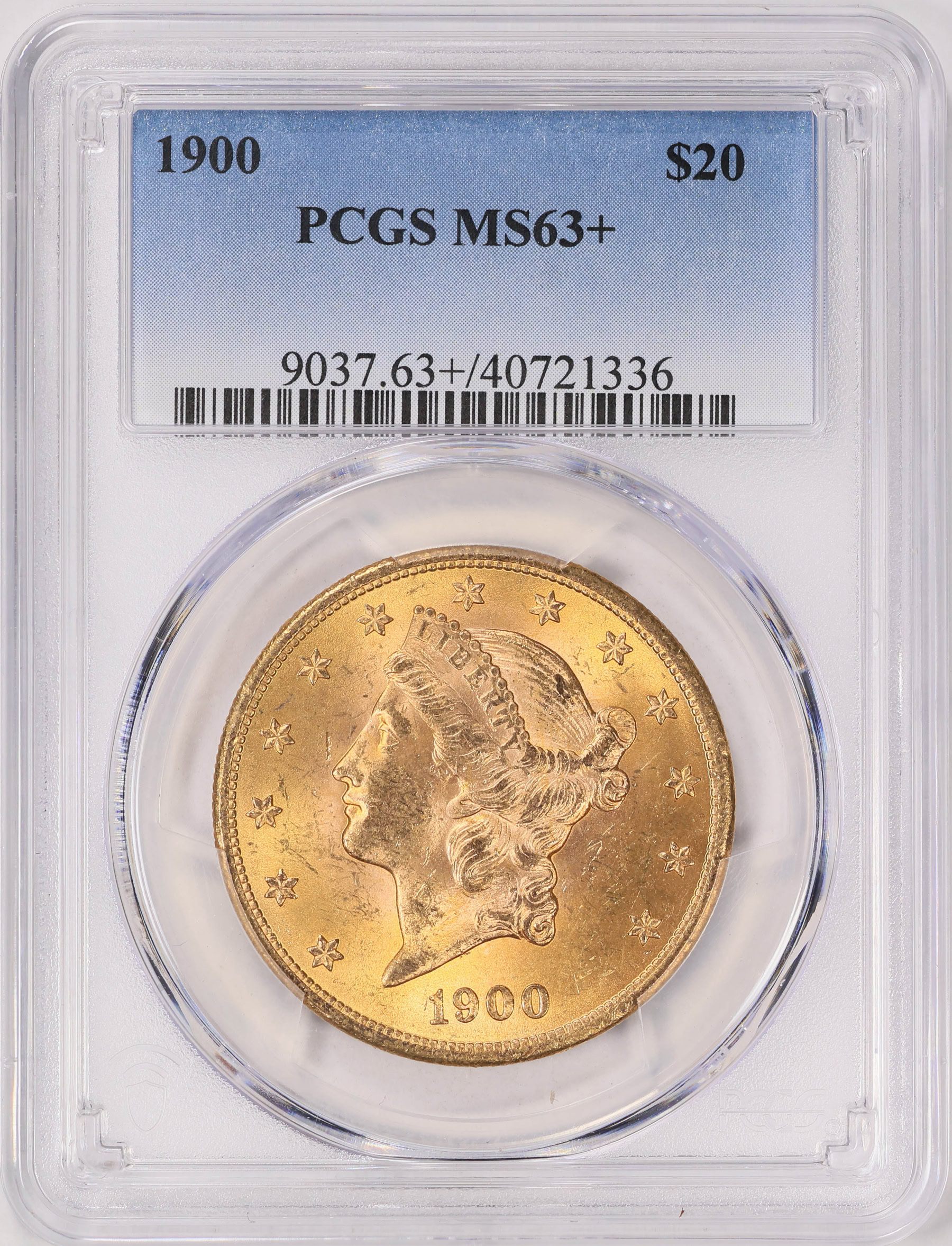1900 Liberty Gold Double Eagle PCGS MS-63+ (Item 1674541) | GreatCollections Coin Auctions