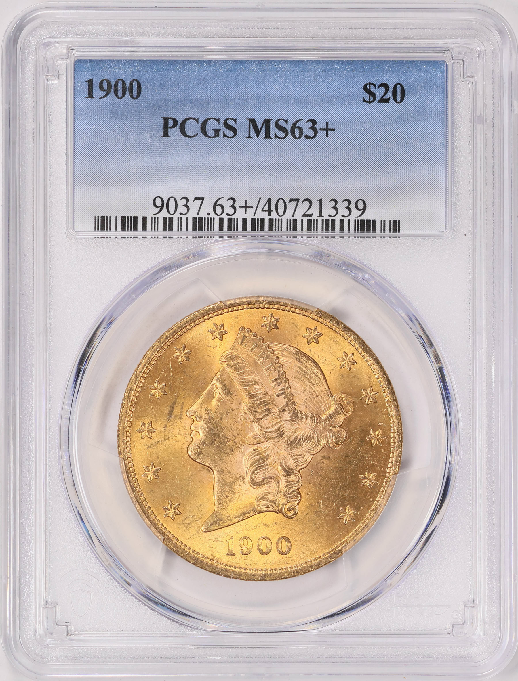 1900 Liberty Gold Double Eagle PCGS MS-63+ (Item 1674542) | GreatCollections Coin Auctions