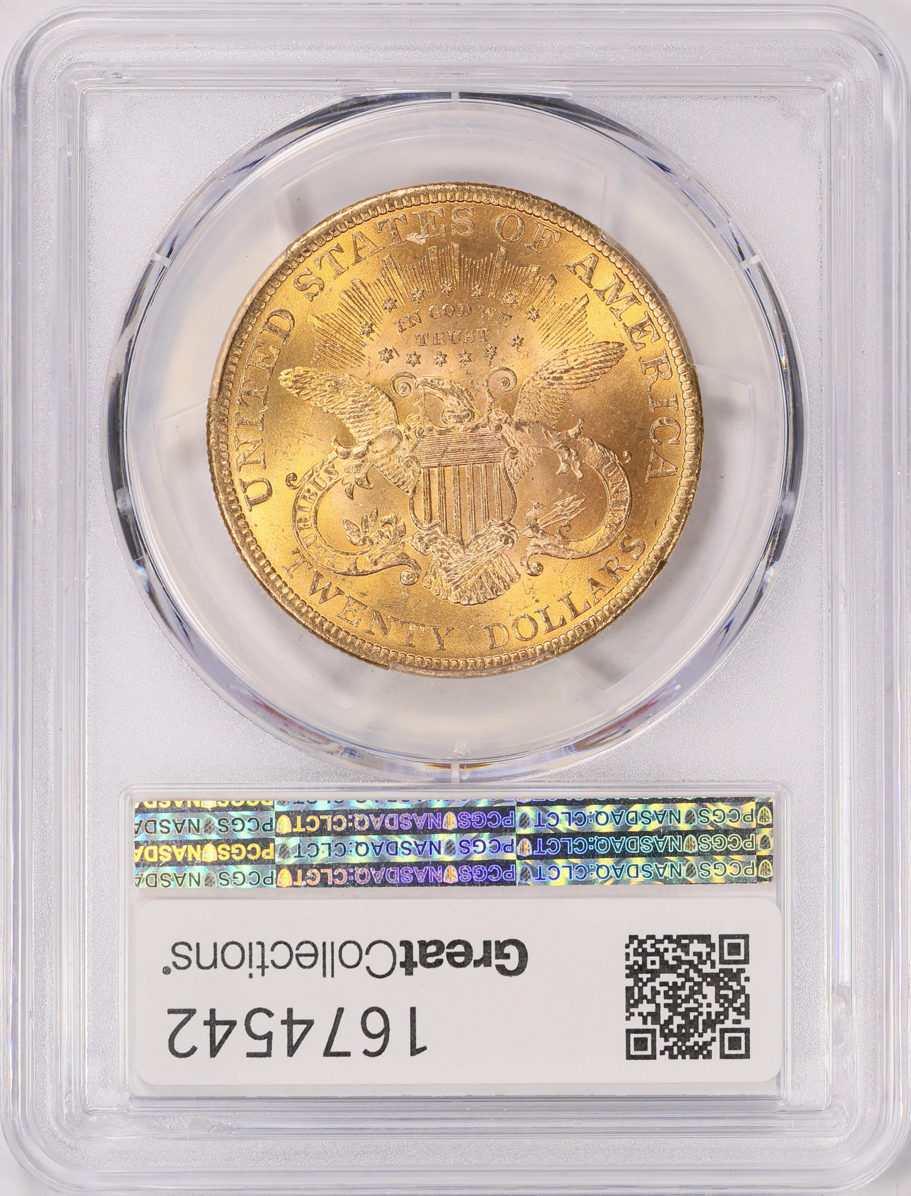 1900 Liberty Gold Double Eagle PCGS MS-63+ (Item 1674542) | GreatCollections Coin Auctions