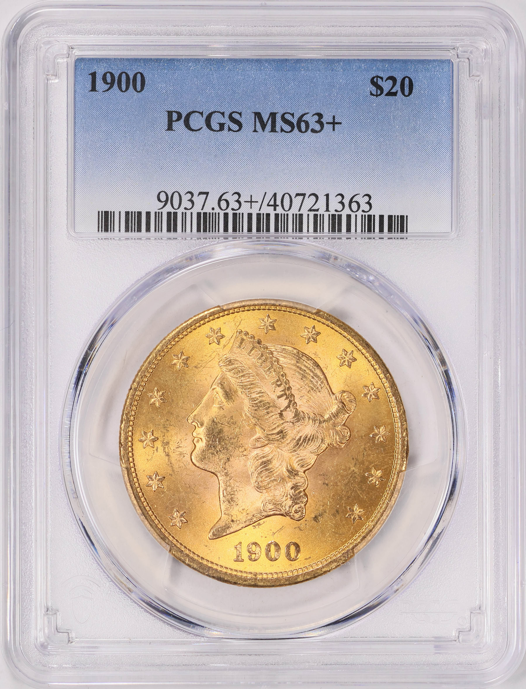 1900 Liberty Gold Double Eagle PCGS MS-63+ (Item 1674544) | GreatCollections Coin Auctions