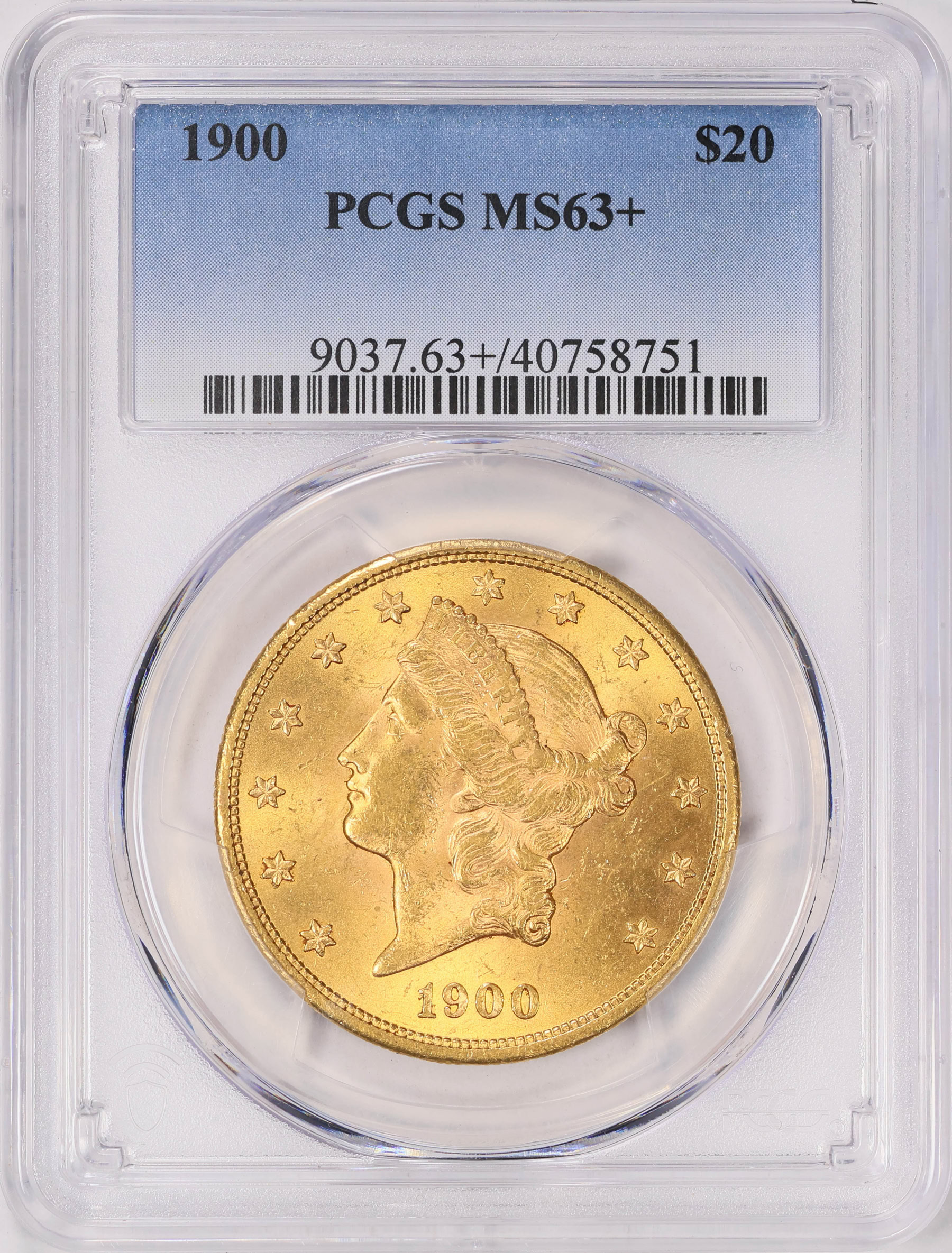1900 Liberty Gold Double Eagle PCGS MS-63+ (Item 1674545) | GreatCollections Coin Auctions