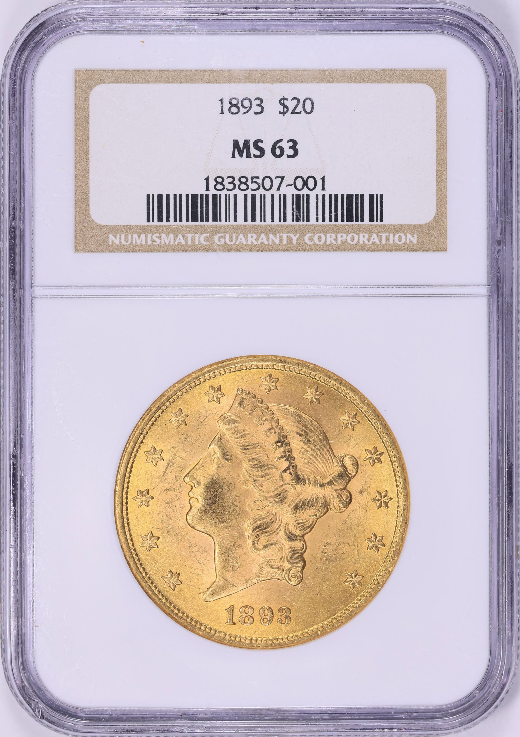 1893 Liberty Gold Double Eagle NGC MS-63 (Item 1674556 ...