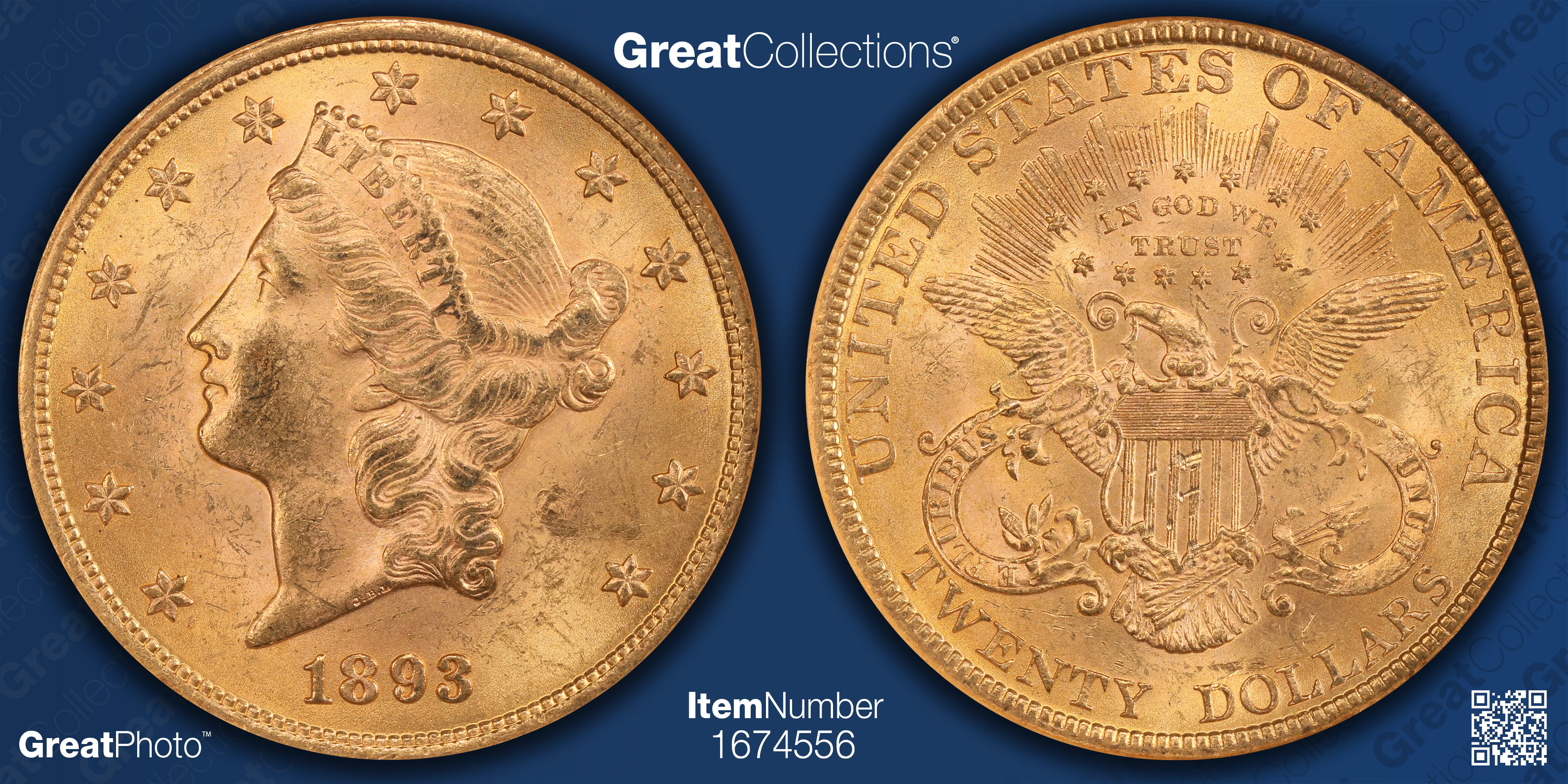 1893 Liberty Gold Double Eagle NGC MS-63 (Item 1674556 ...