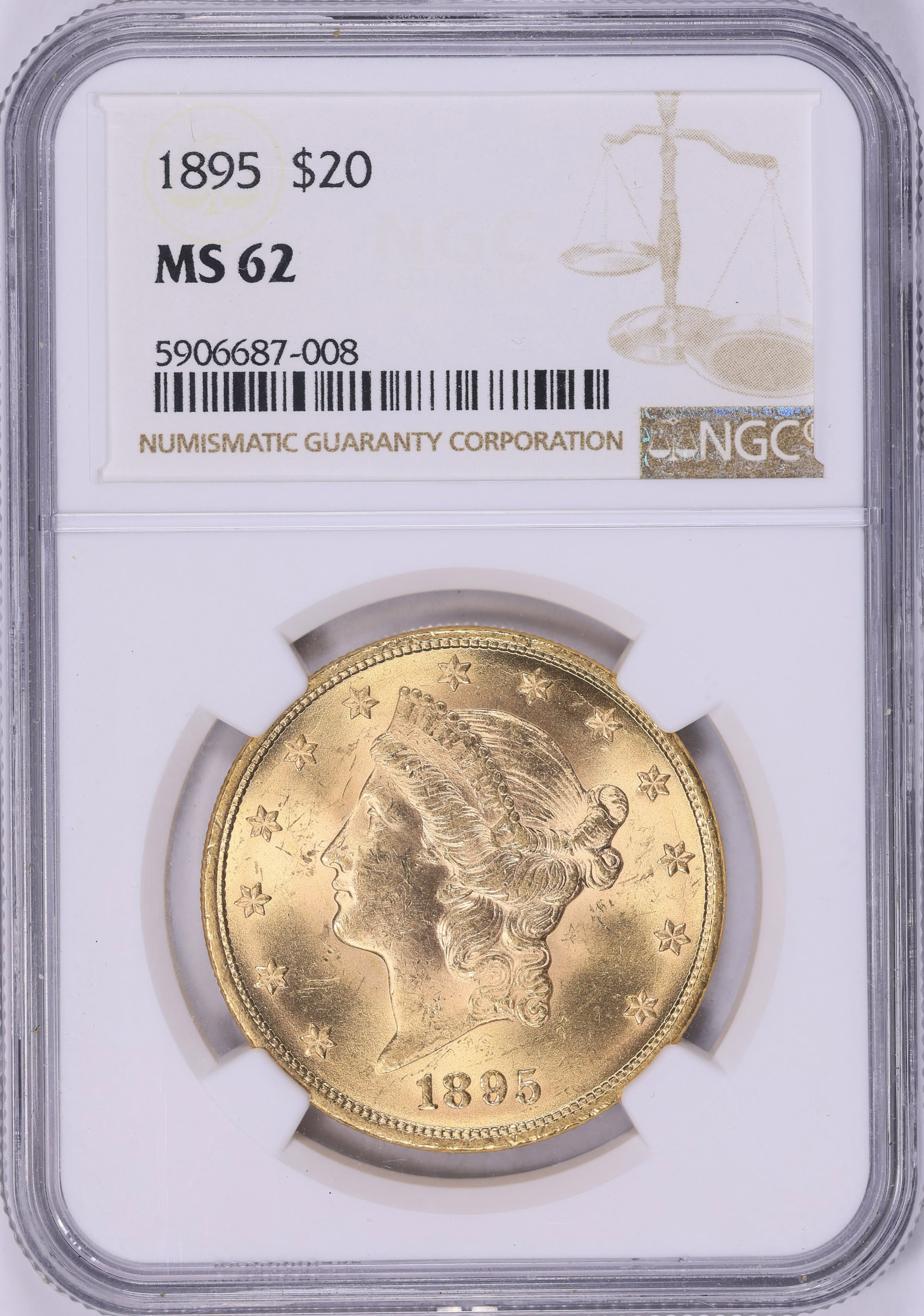 1895 Liberty Gold Double Eagle NGC MS-62 (Item 1674574 ...