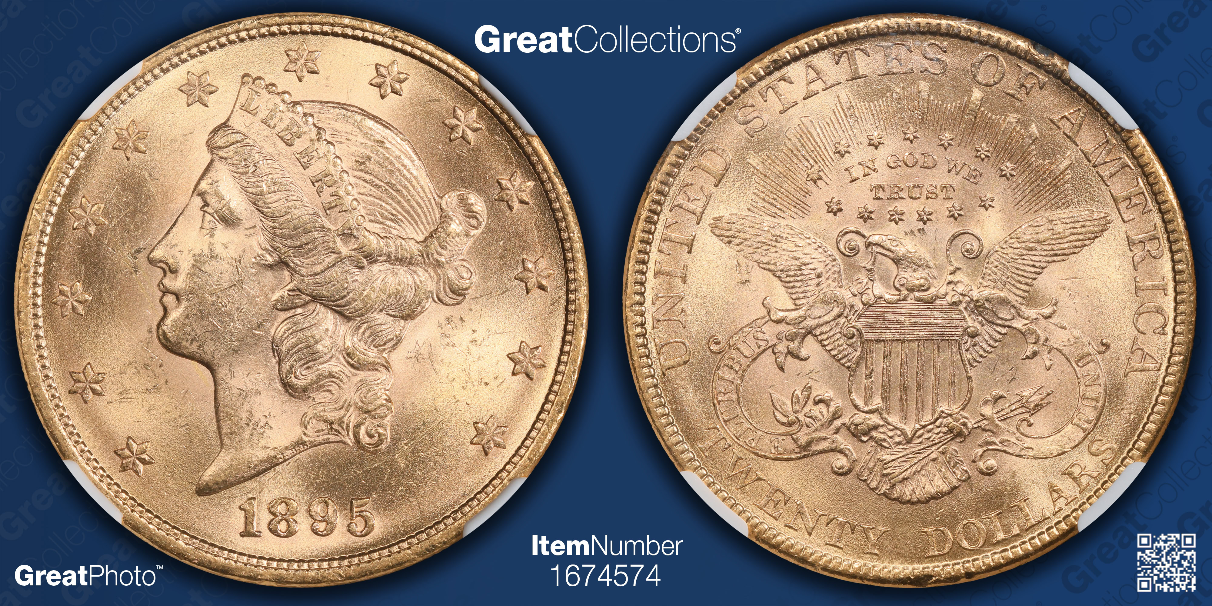 1895 Liberty Gold Double Eagle NGC MS-62 (Item 1674574 ...
