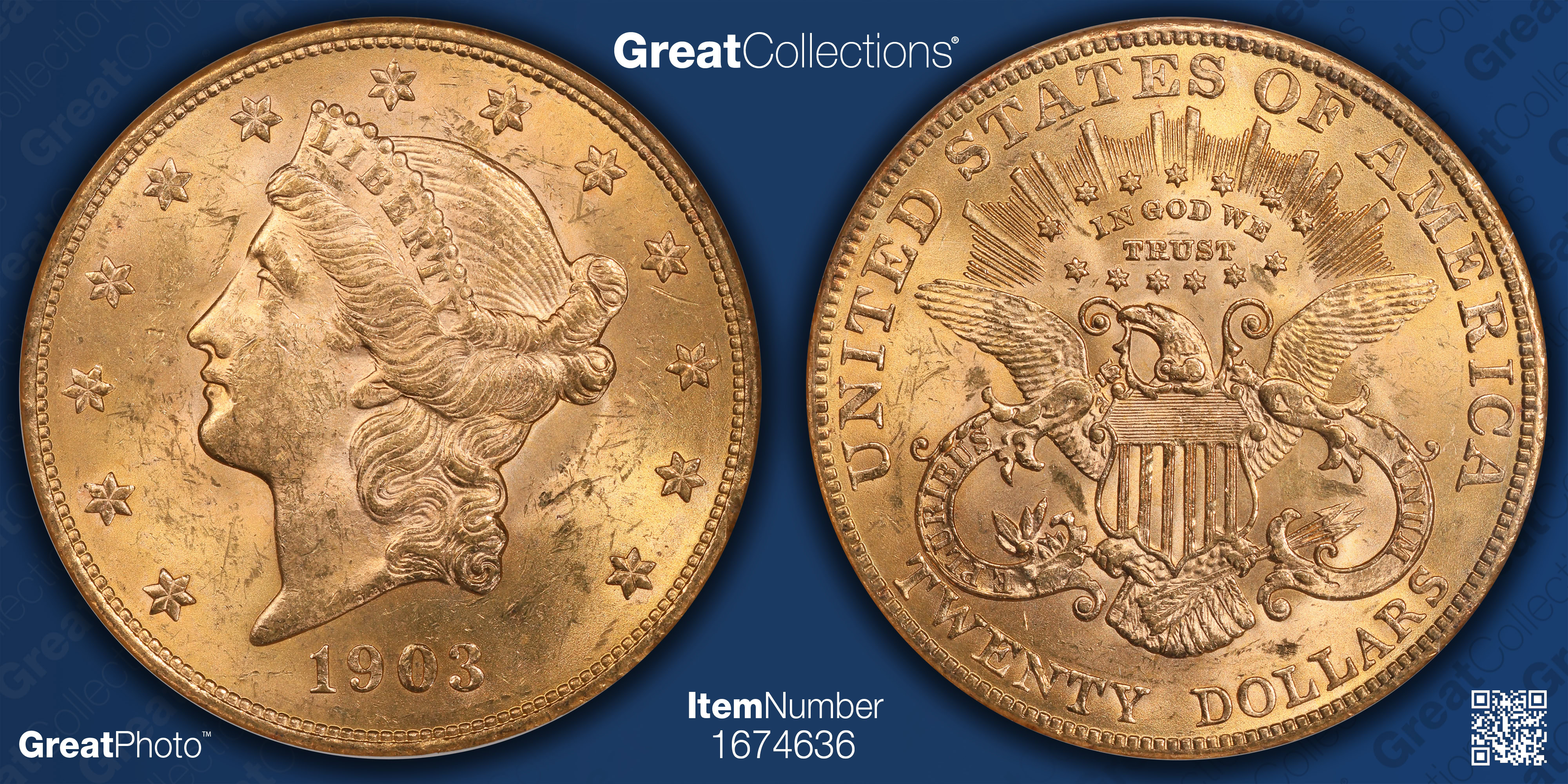 1903 Liberty Gold Double Eagle NGC MS-63 (Item 1674636 ...
