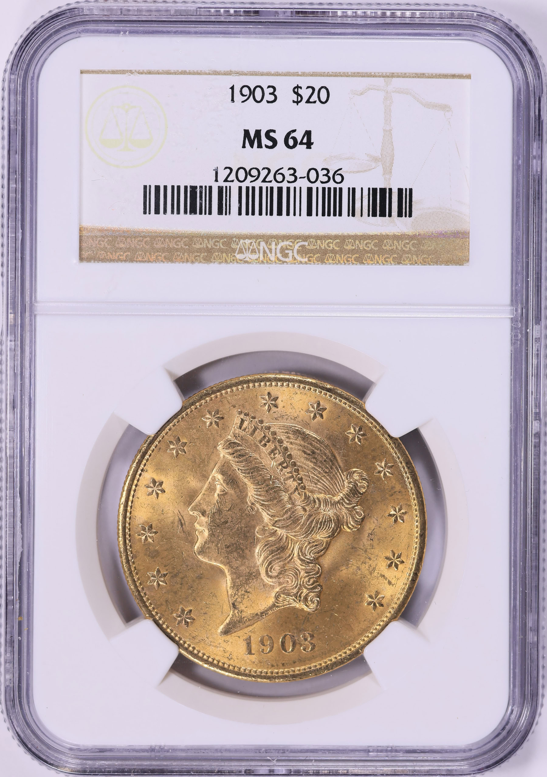 1903 Liberty Gold Double Eagle NGC MS-64 (Item 1674641 ...