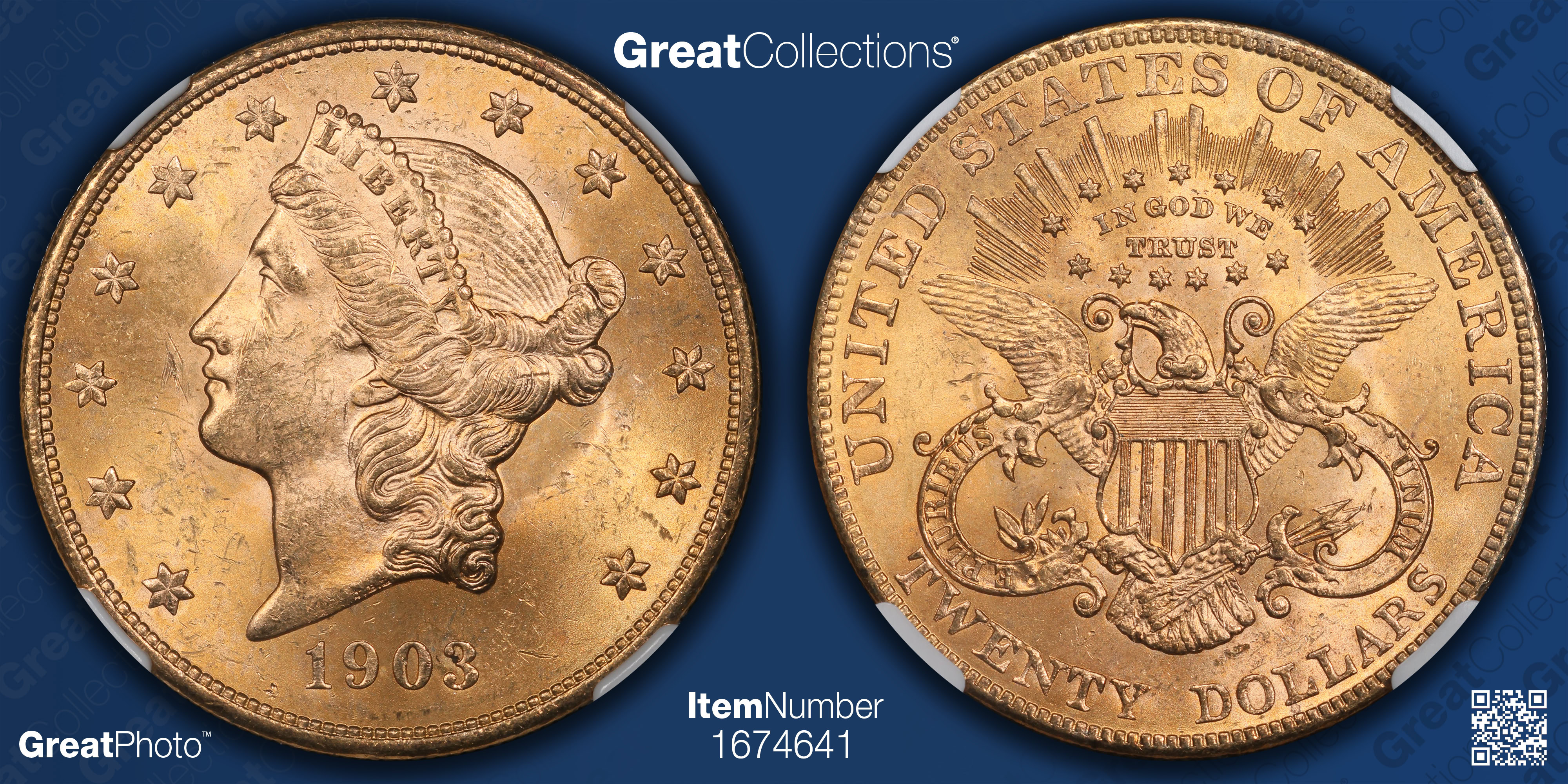 1903 Liberty Gold Double Eagle NGC MS-64 (Item 1674641 ...