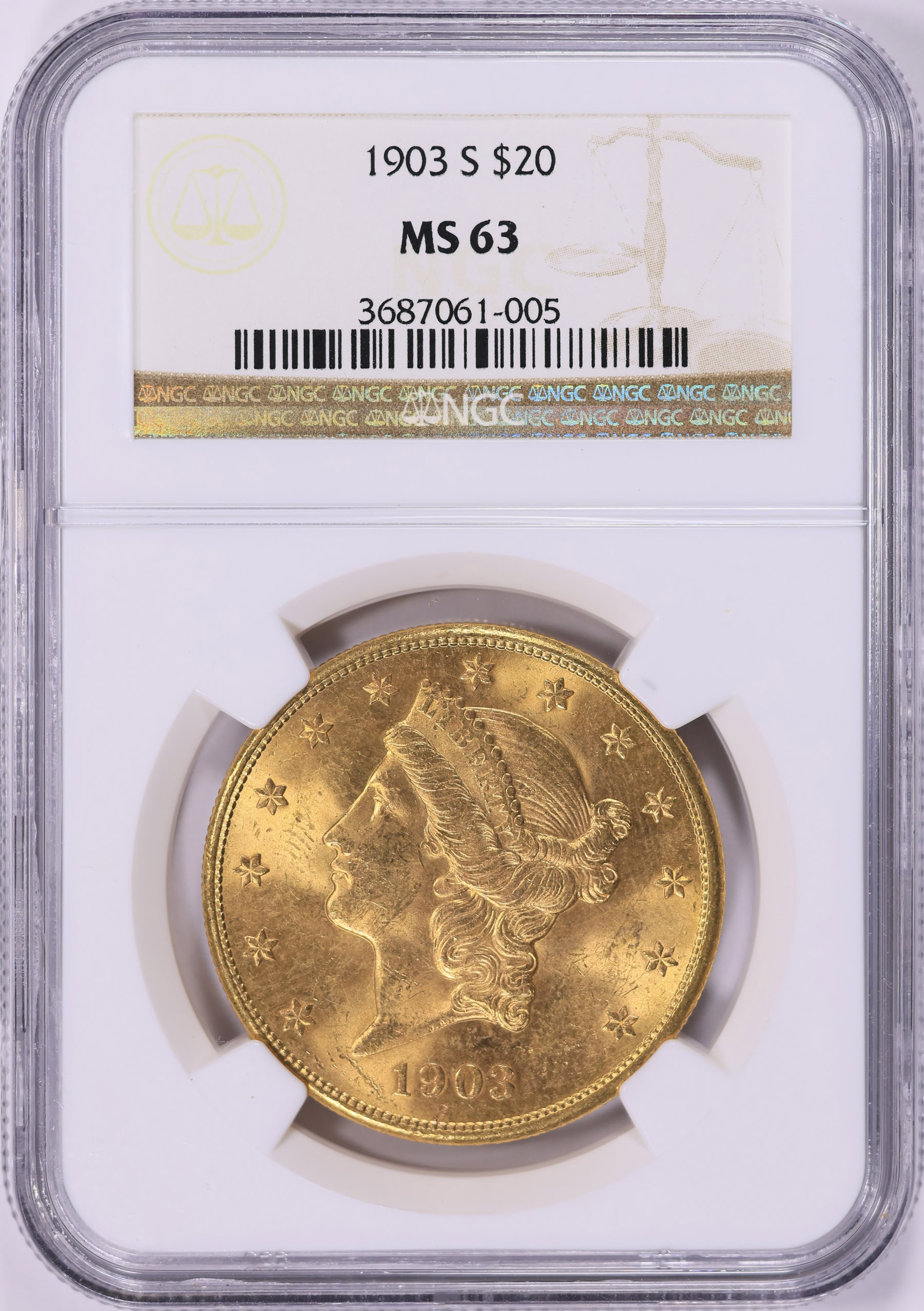 1903-S Liberty Gold Double Eagle NGC MS-63 (Item 1674646 ...
