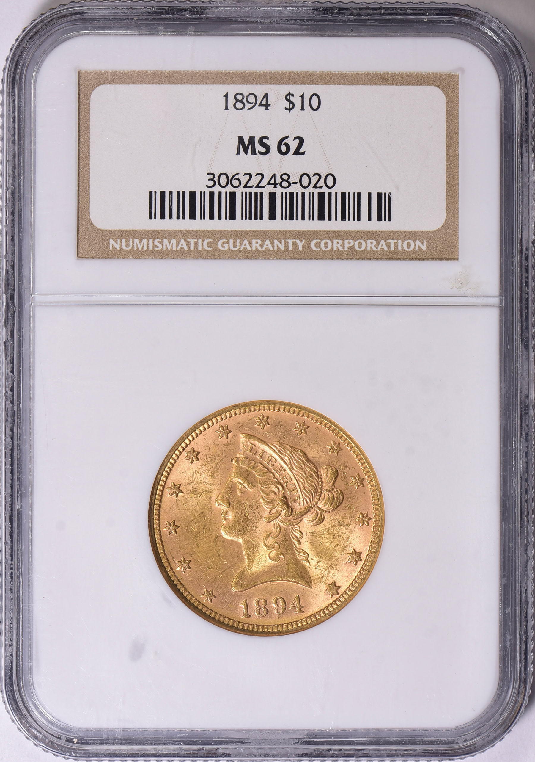 1894 Liberty Gold Eagle NGC MS-62 (Item 1674972) | GreatCollections Coin Auctions